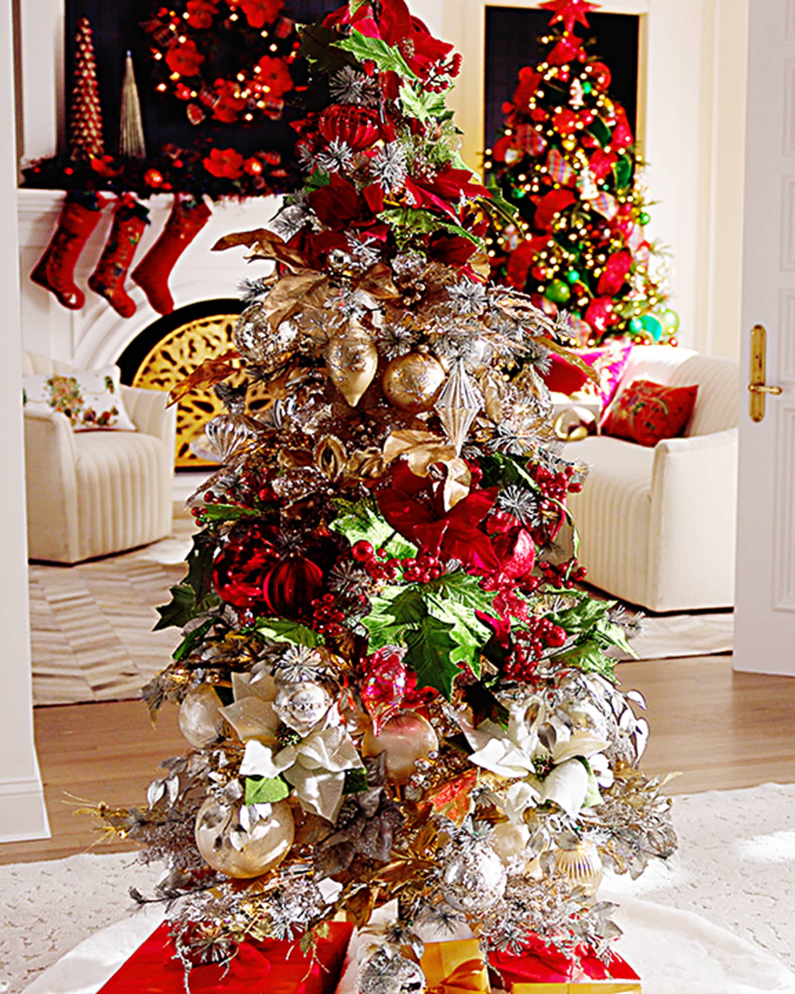 Mark Roberts 78" Layered Jeweled Christmas Tree with Rotator | Neiman ...