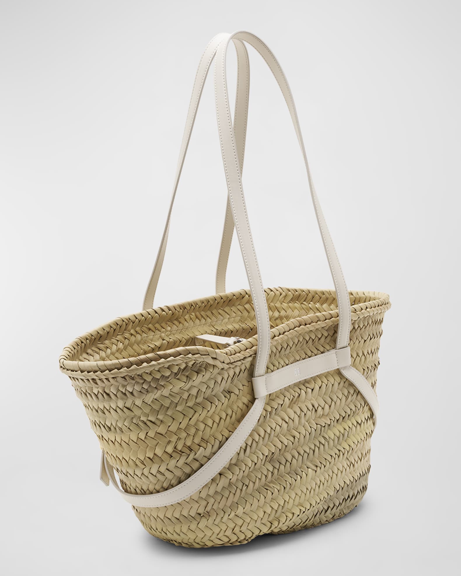 Givenchy Small Plage Voyou Raffia Basket Tote Bag | Neiman Marcus