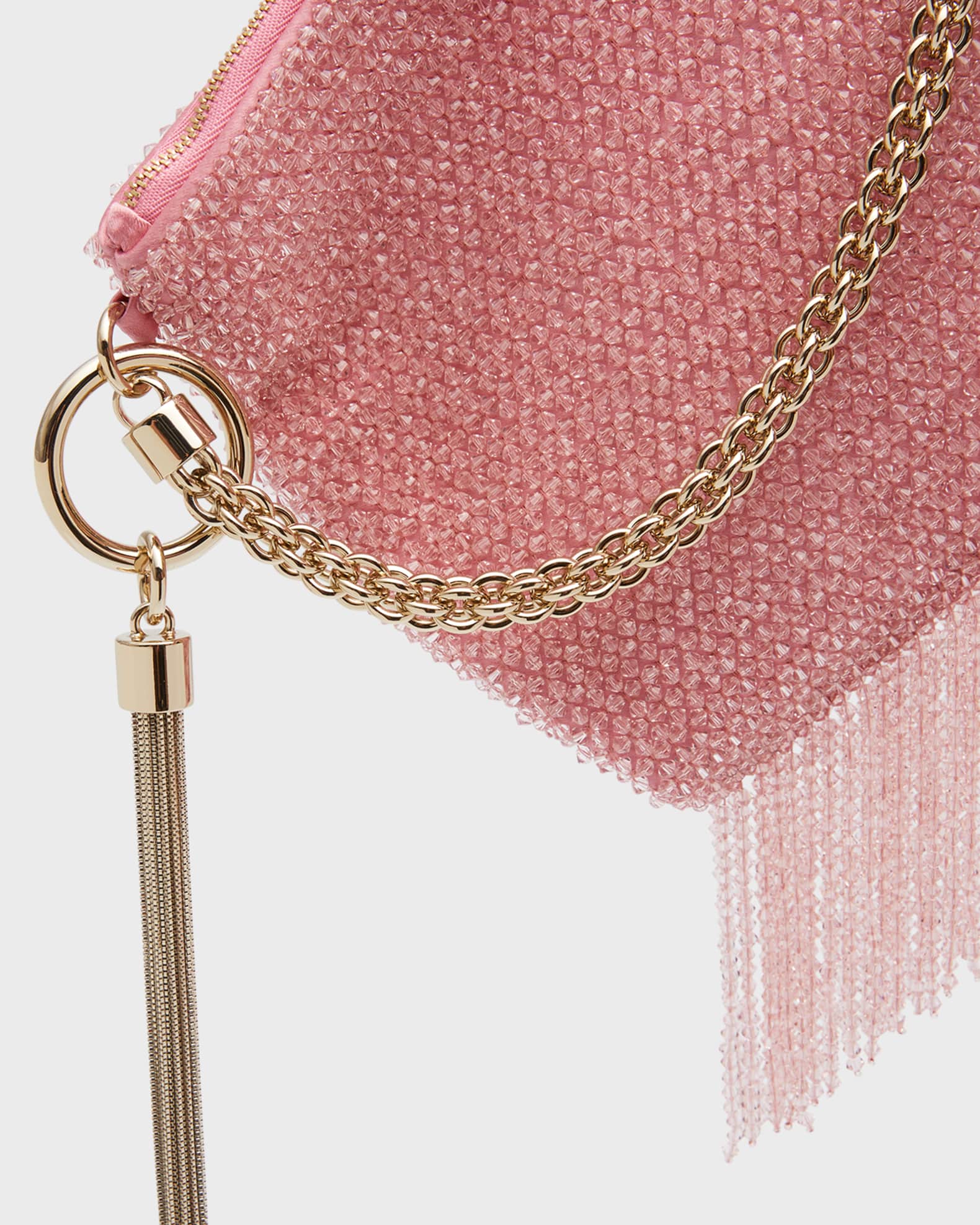 Jimmy Choo Callie Beaded Embellished Chain Shoulder Bag | Neiman Marcus