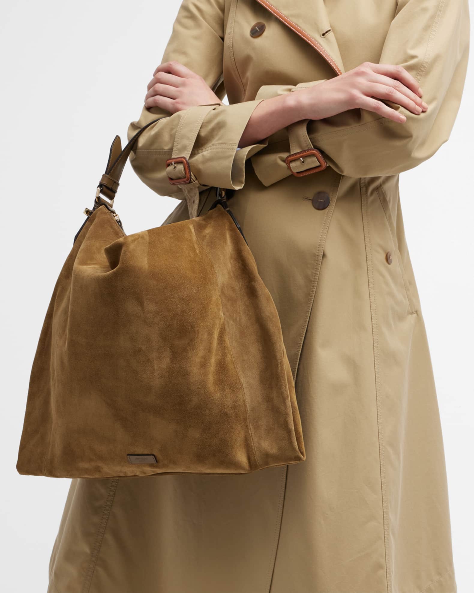 Jimmy Choo Ana Zip Leather Hobo Bag | Neiman Marcus