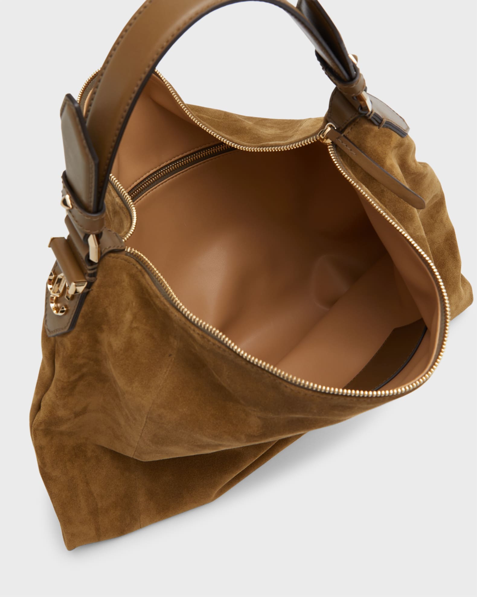 Jimmy Choo Ana Zip Leather Hobo Bag | Neiman Marcus