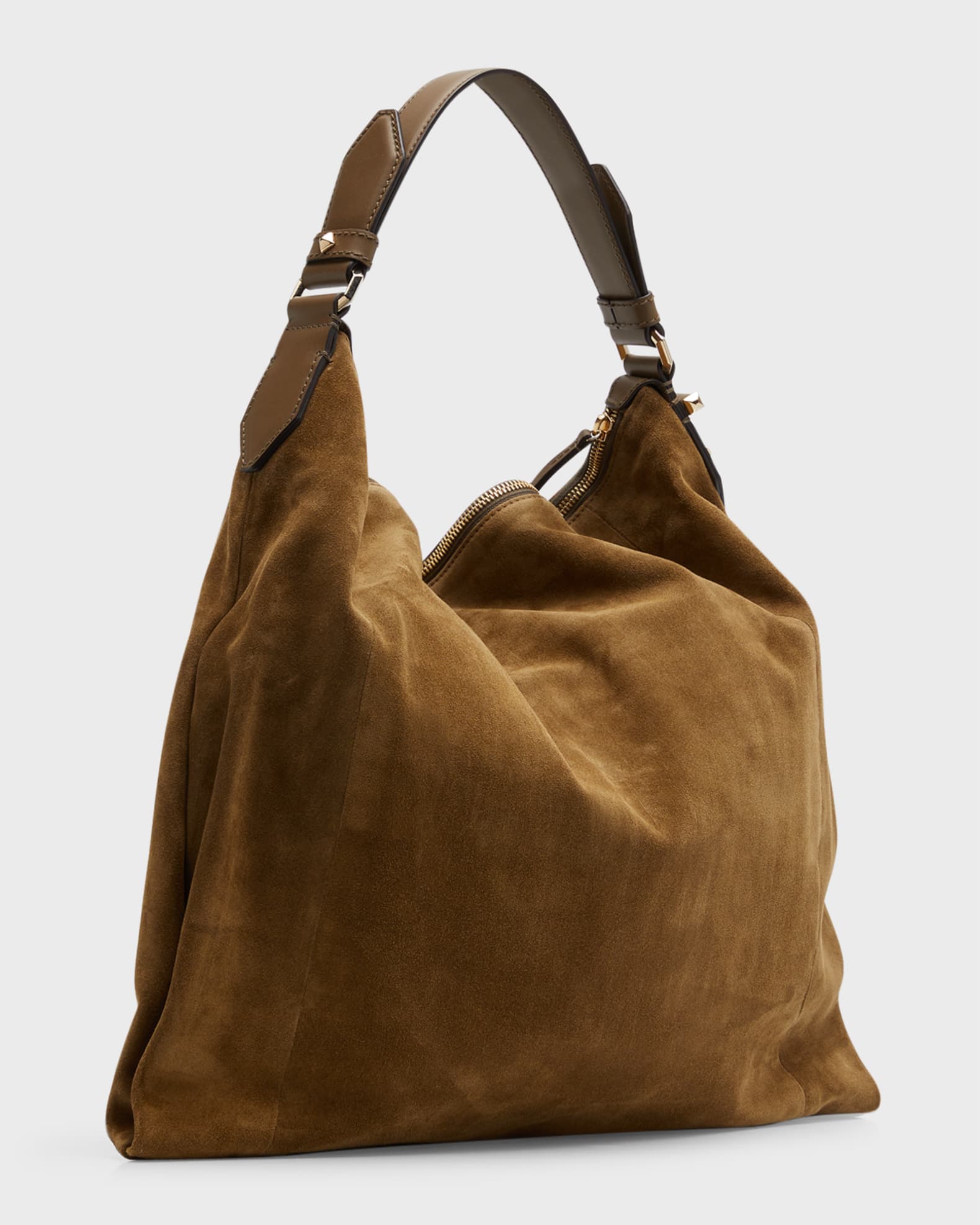 Jimmy Choo Ana Zip Leather Hobo Bag | Neiman Marcus