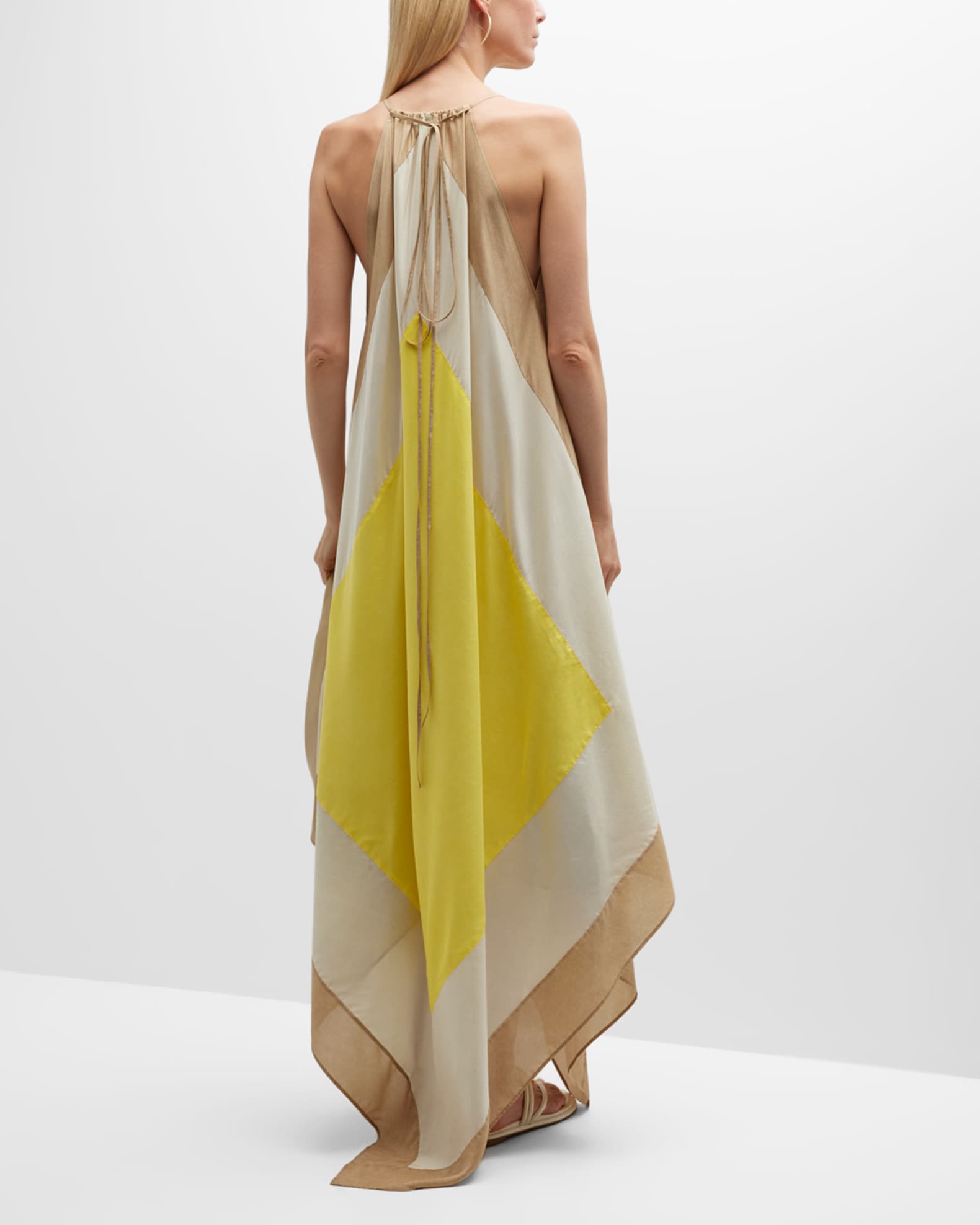 Joseph Devonshire Colorblock Handkerchief Maxi Dress | Neiman Marcus