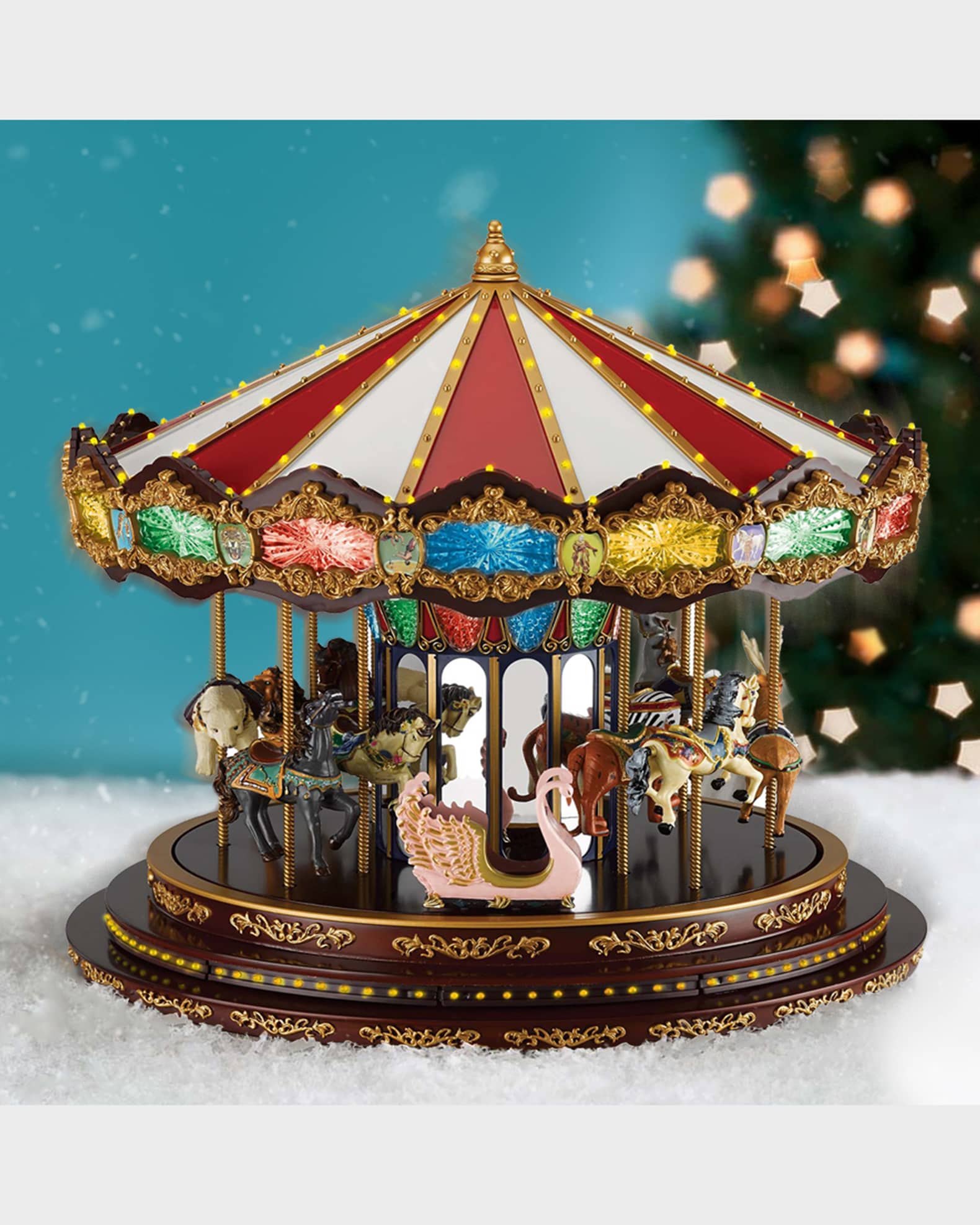 Mr Christmas Marquee Deluxe Carousel | Neiman Marcus