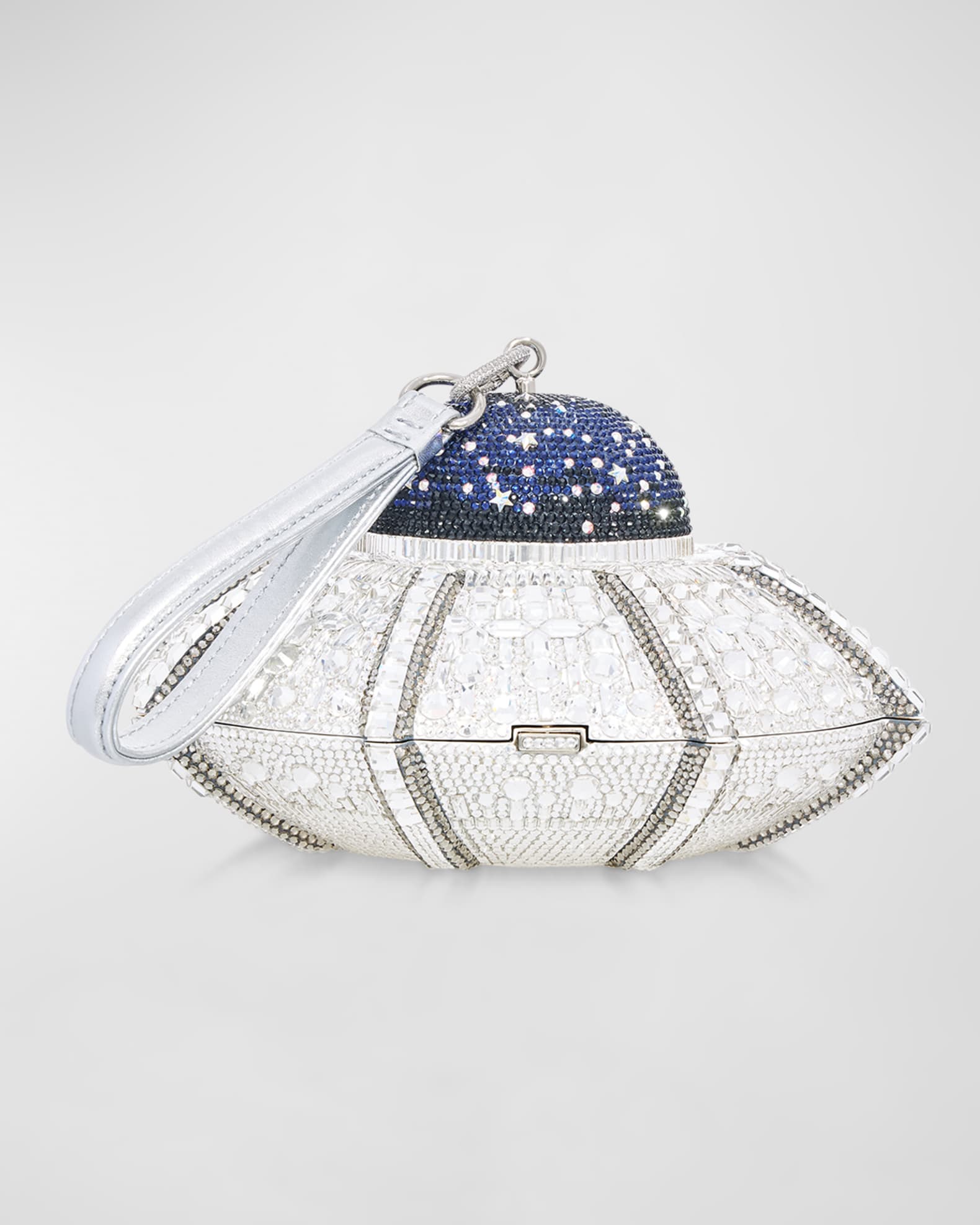 Judith Leiber Couture UFO Orbiter Clutch Bag With Removable Wristlet ...