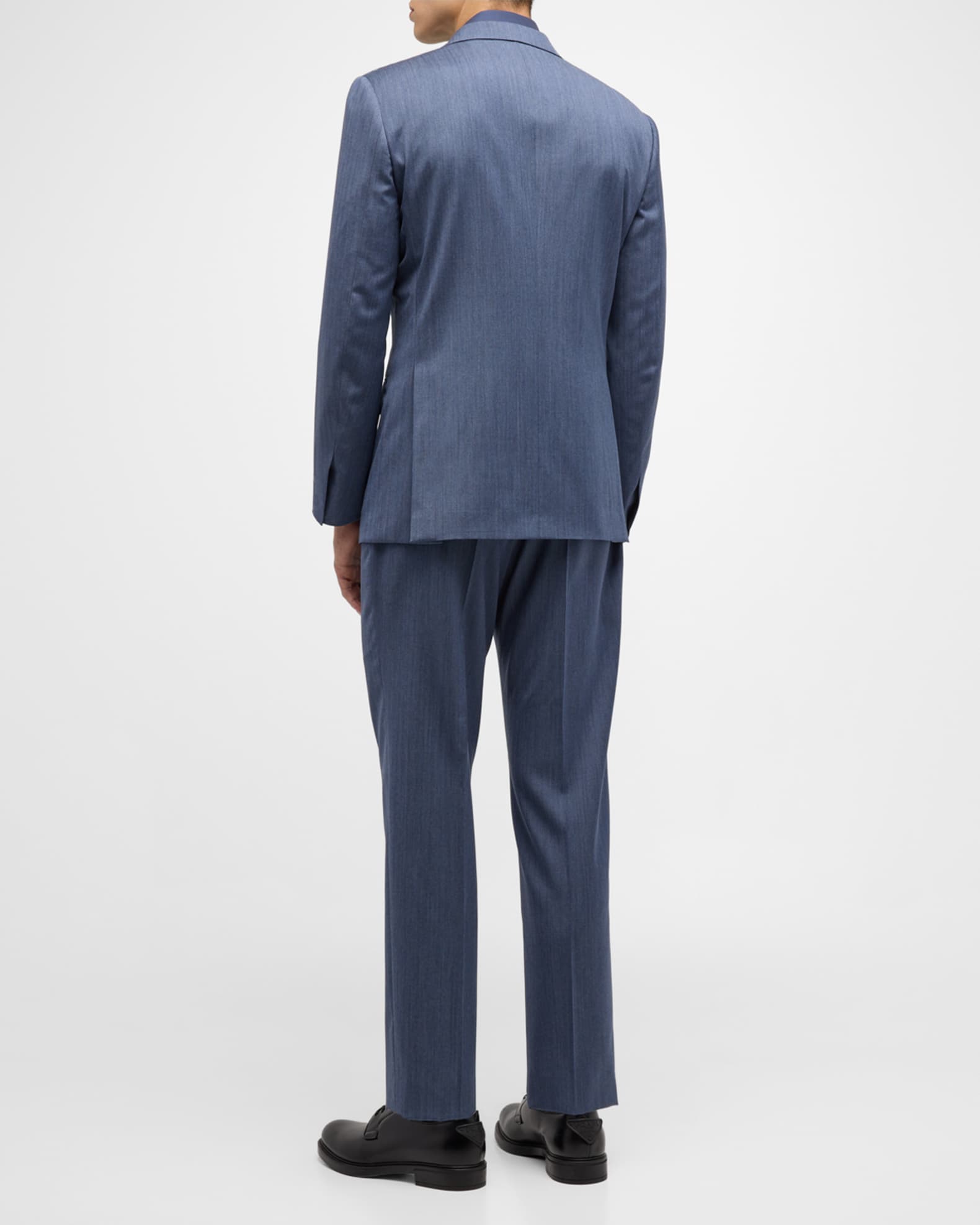 Brioni Men's Chevron Wool Suit | Neiman Marcus