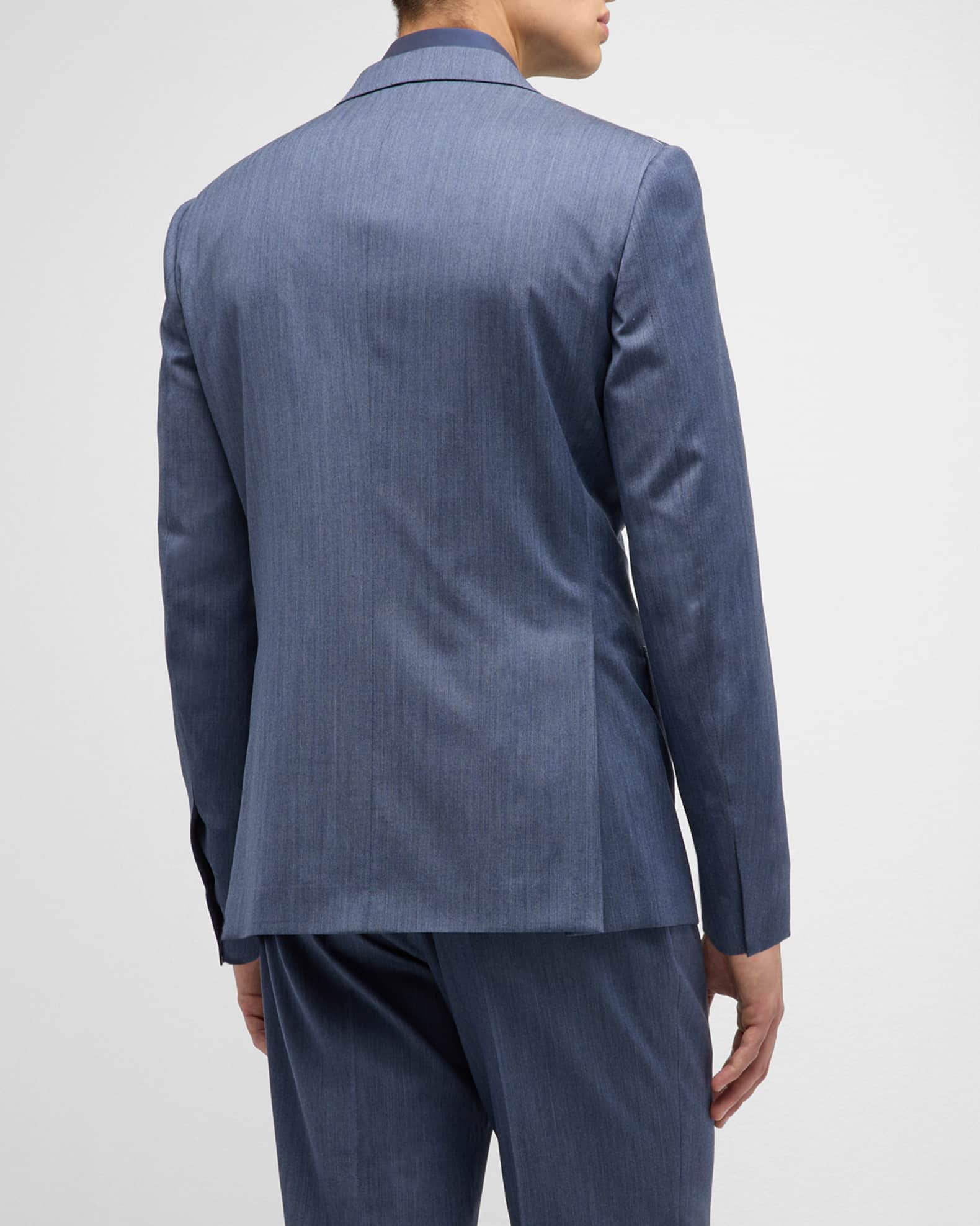 Brioni Men's Chevron Wool Suit | Neiman Marcus