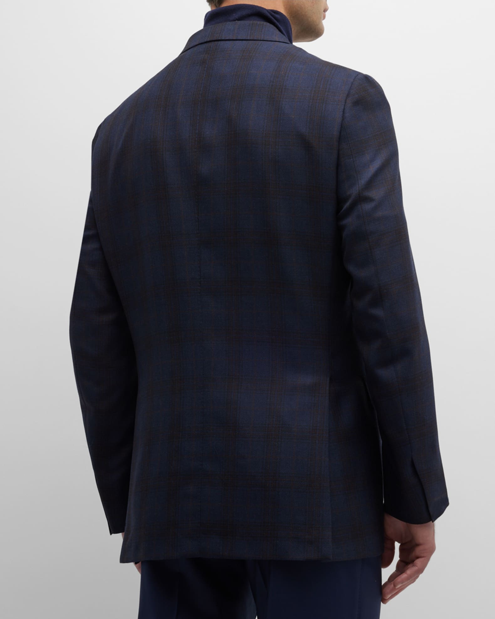 Brioni Men's Plaid Wool Sport Coat | Neiman Marcus