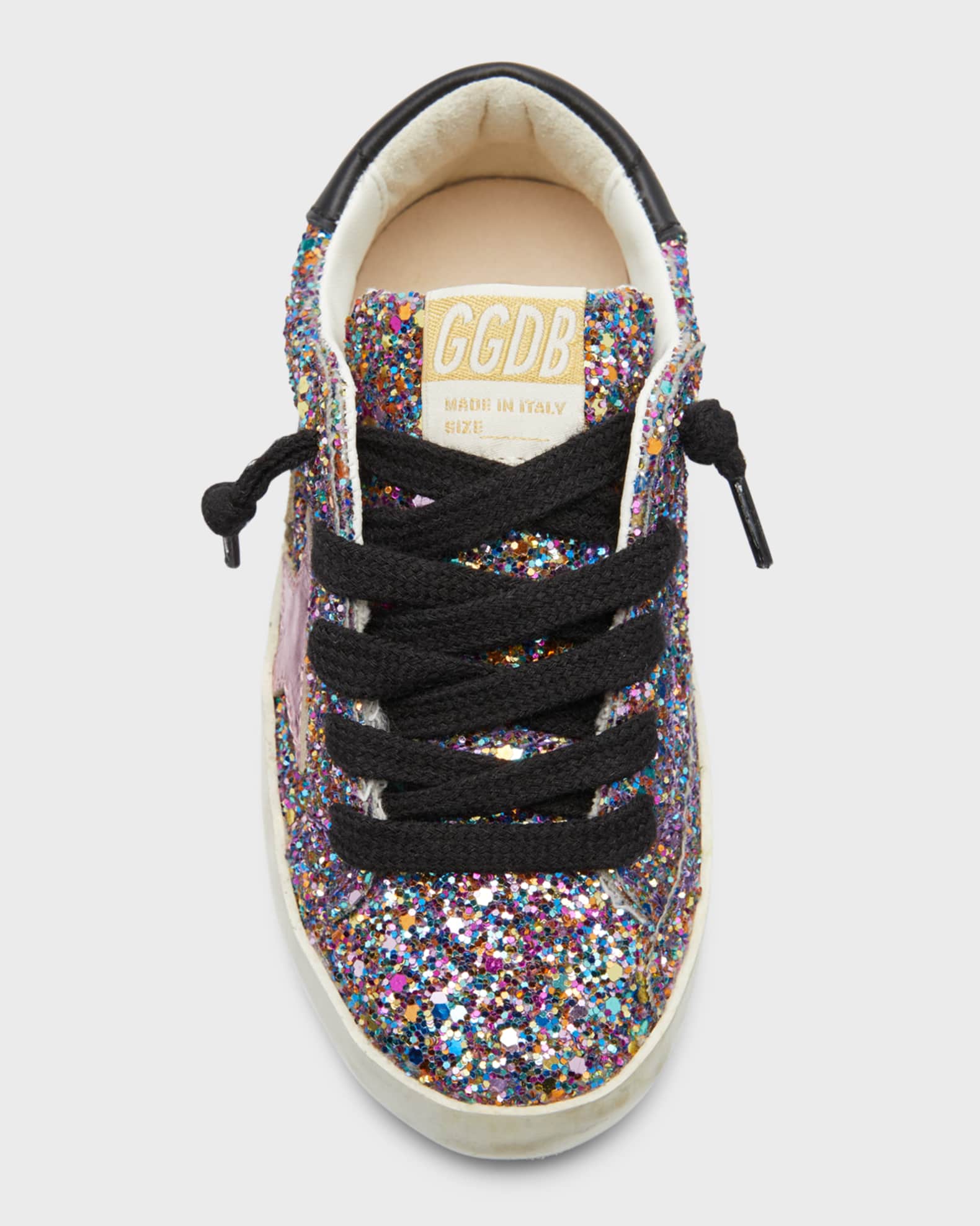 Girl's Superstar Multi Glitter Sneakers | Neiman Marcus