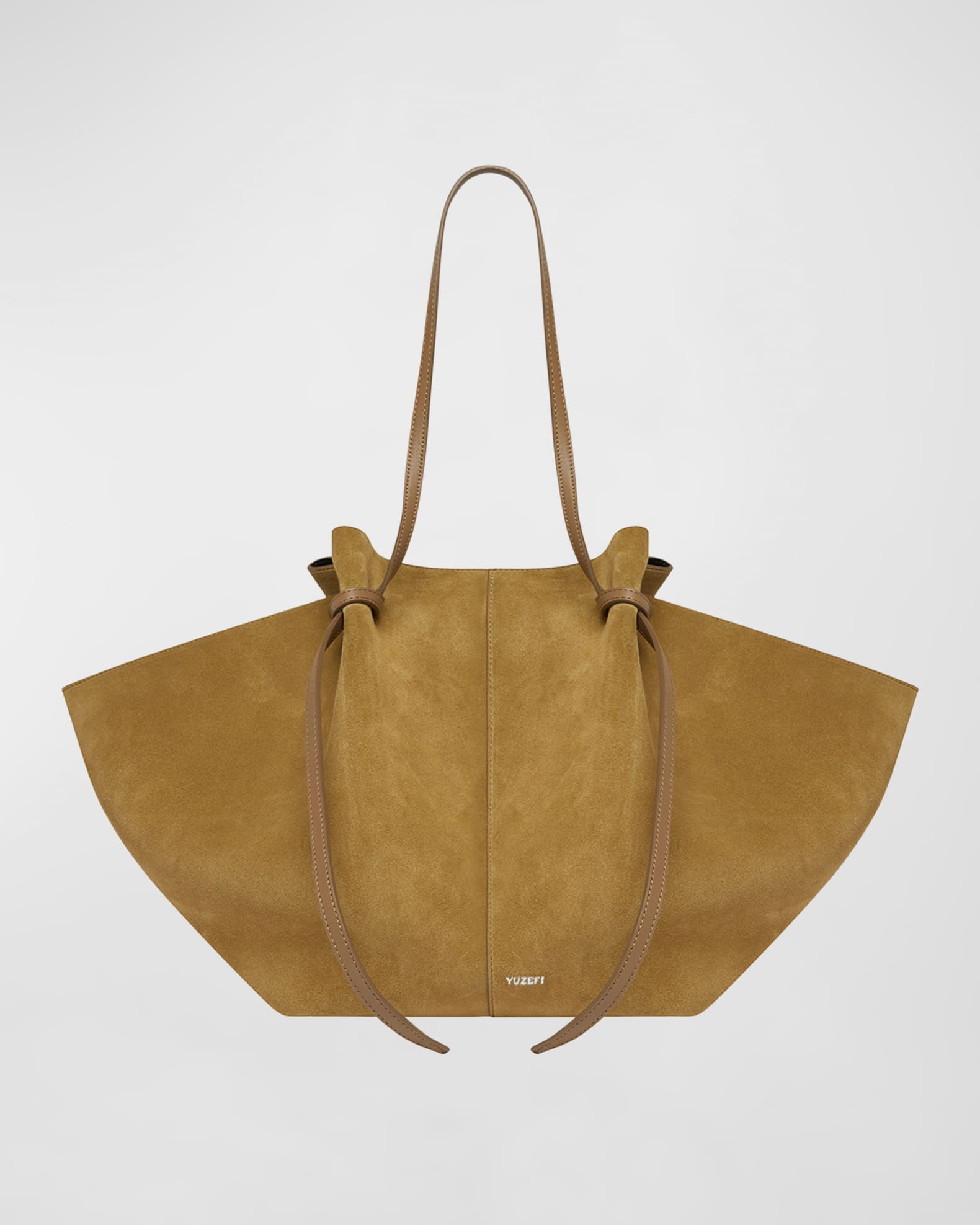Yuzefi Mochi Large Suede and Leather Shoulder Bag | Neiman Marcus