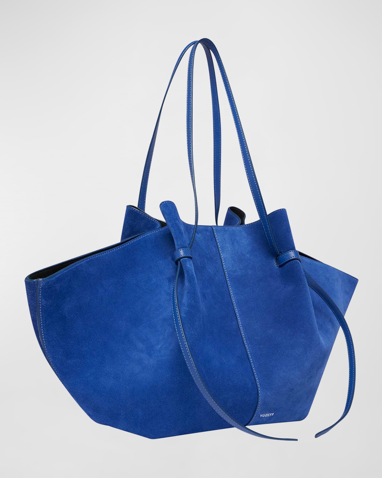 Yuzefi Mochi Large Suede and Leather Shoulder Bag | Neiman Marcus