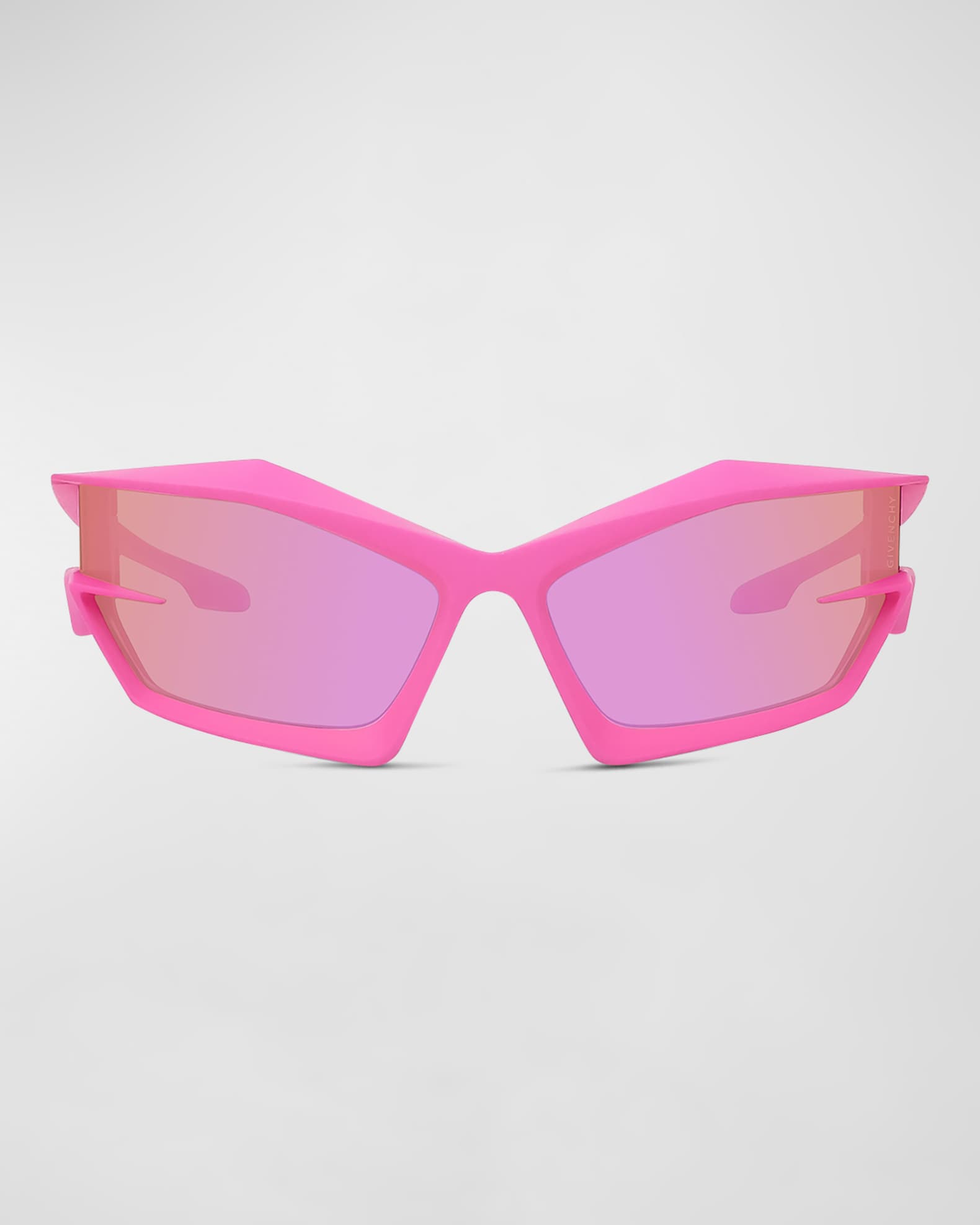 Givenchy Giv Cut Acetate Wrap Sunglasses | Neiman Marcus