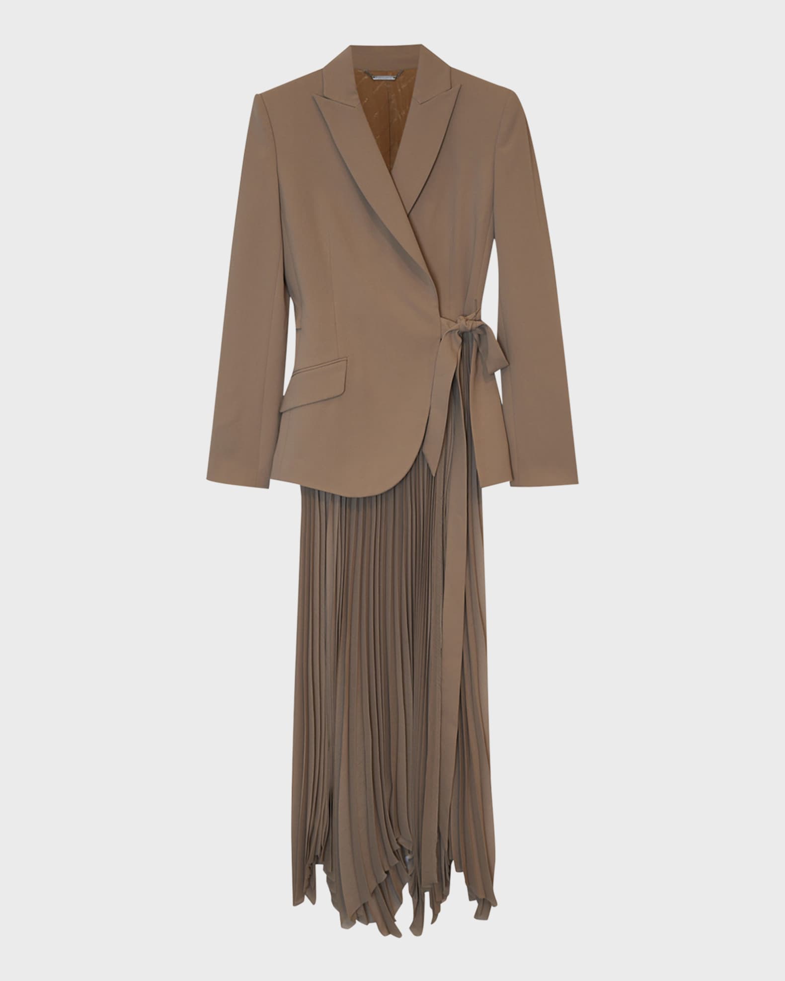 SIMKHAI Ambretta Crepe Combo Blazer Dress | Neiman Marcus