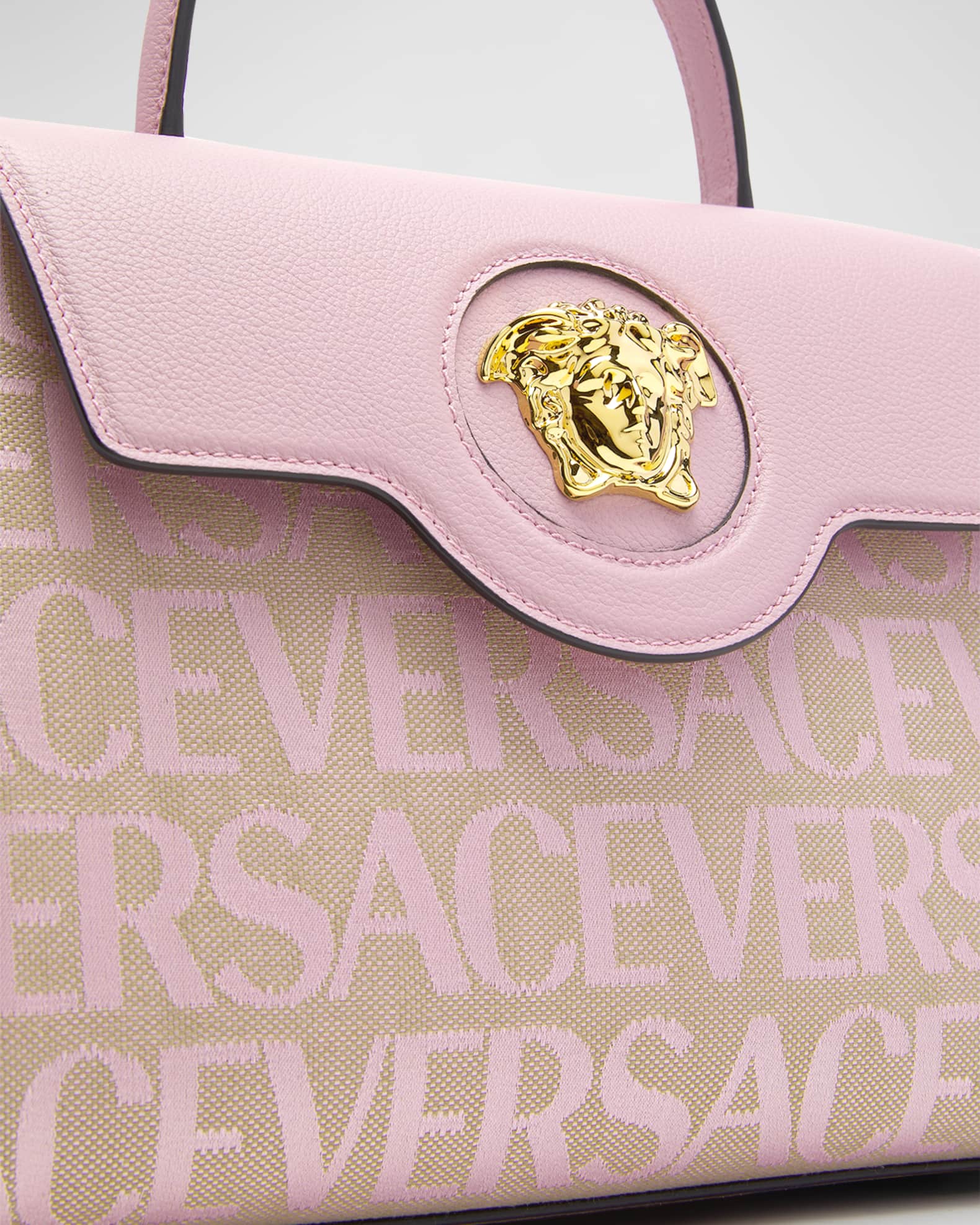 Versace La Medusa Monogram Top-Handle Bag | Neiman Marcus