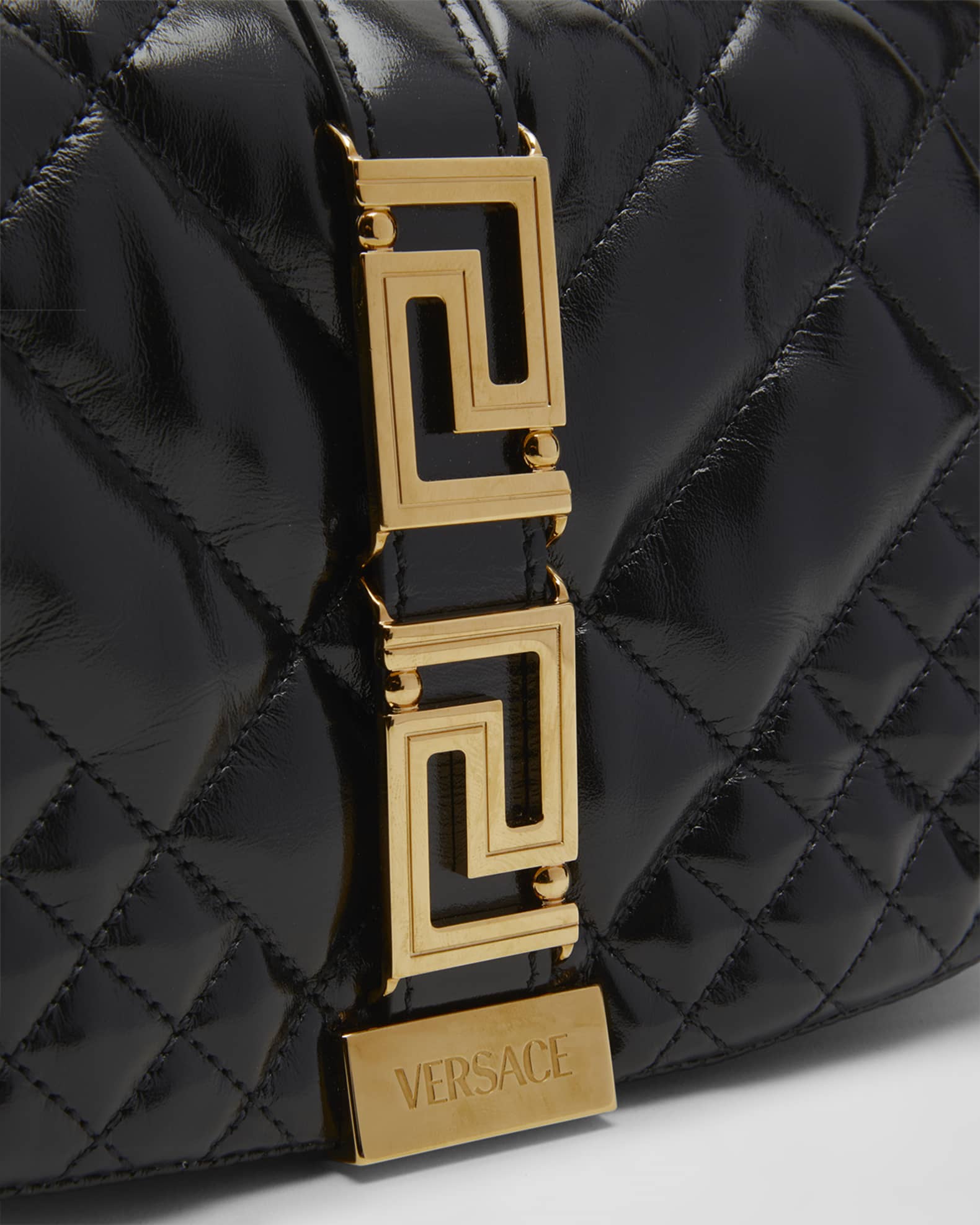 Versace Greca Goddess Medium Quilted Shoulder Bag | Neiman Marcus