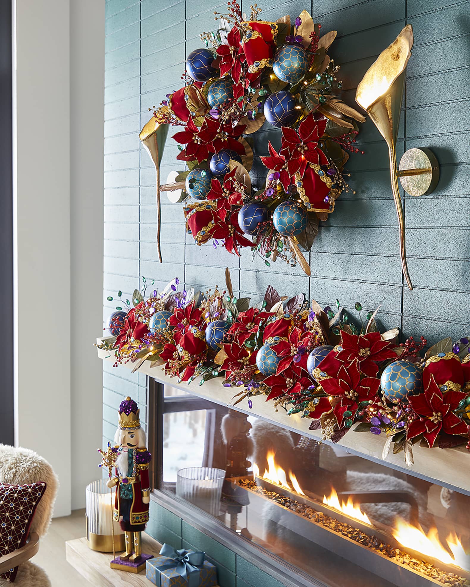 Neiman Marcus 6' Spiritual Pre-Lit Garland | Neiman Marcus