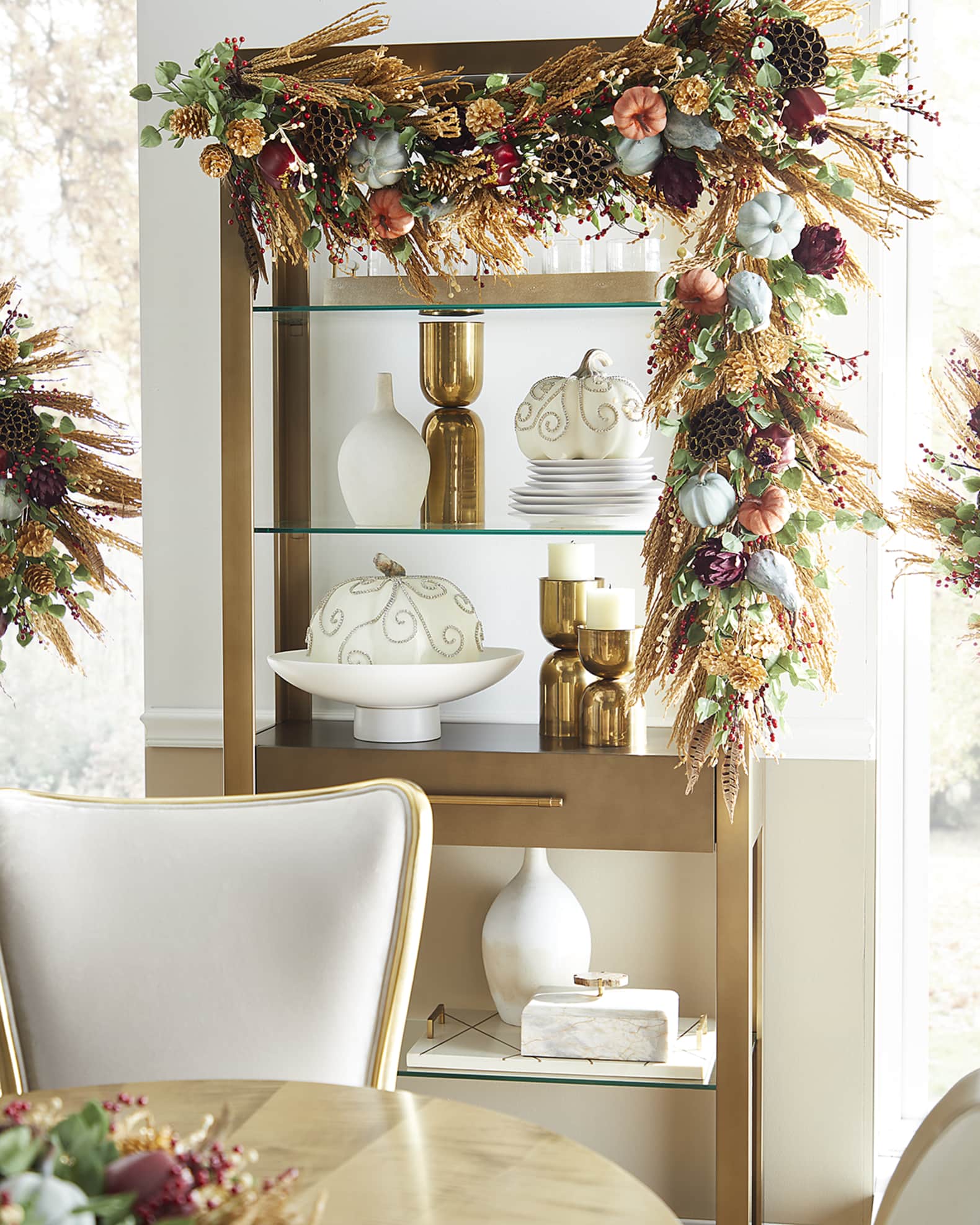 Neiman Marcus 6' Autumn Harvest Garland | Neiman Marcus