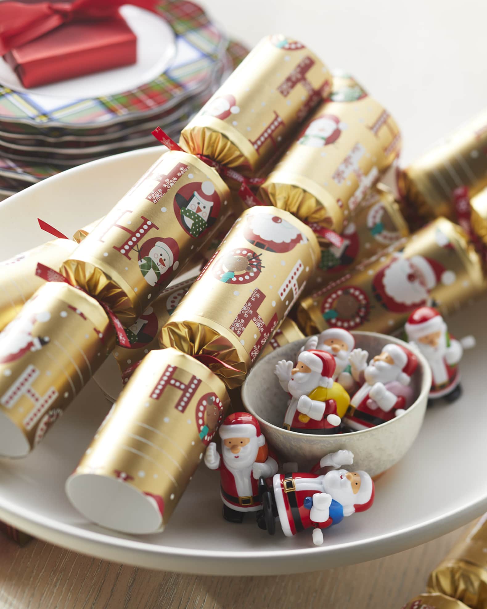 Robin Reed Racing Ho Ho Ho Santa Crackers, Set of 6 | Neiman Marcus