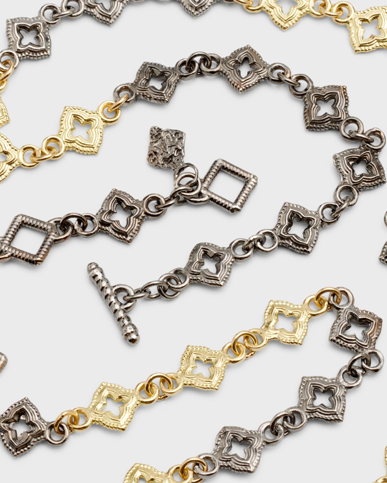 Armenta Old World Mini Scroll Necklace in 18K Gold and Silver | Neiman ...