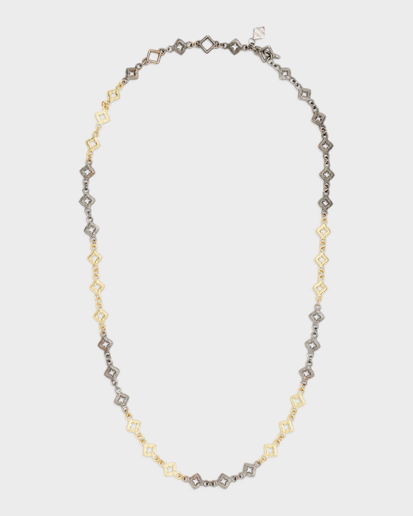 Armenta Old World Mini Scroll Necklace in 18K Gold and Silver | Neiman ...