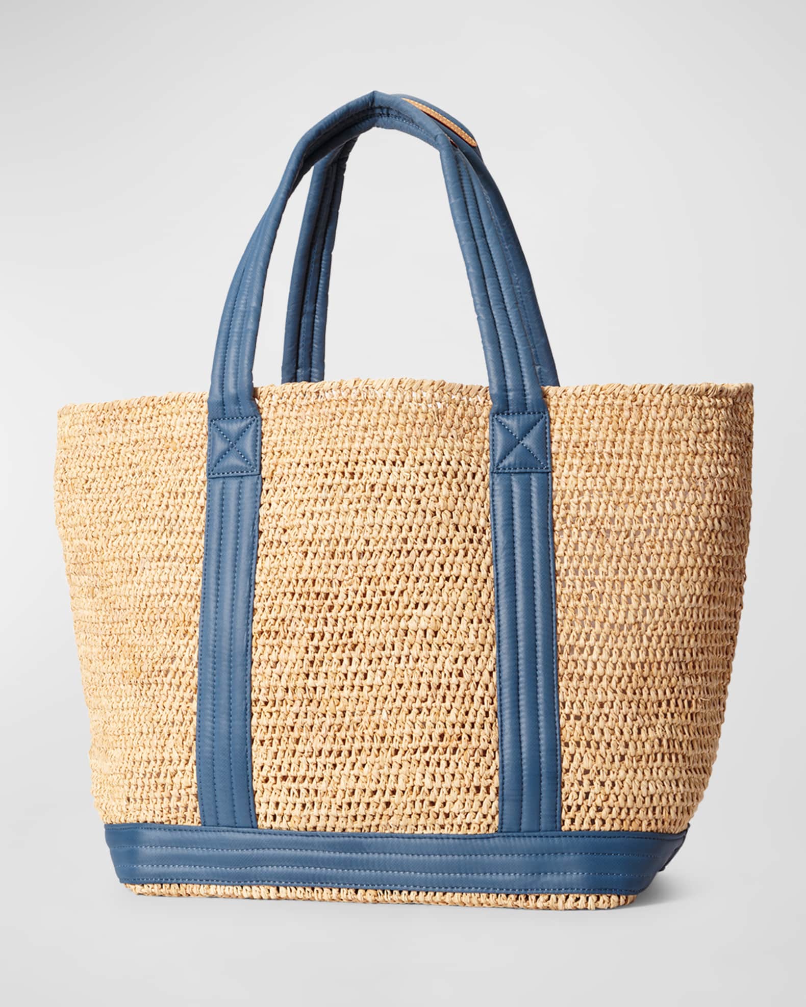MZ WALLACE Large Raffia Beach Tote Bag | Neiman Marcus