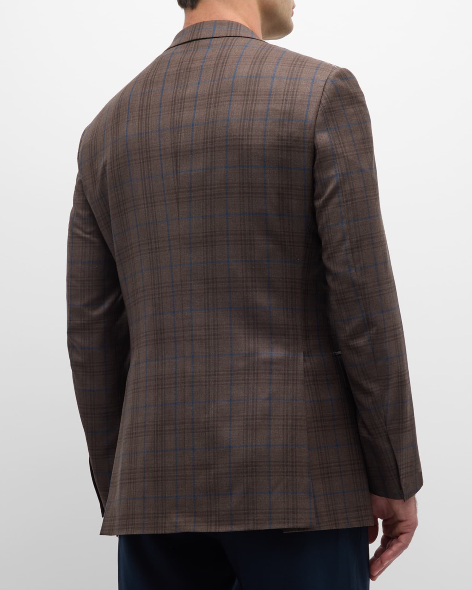 Brioni Men's Plaid Wool Sport Coat | Neiman Marcus
