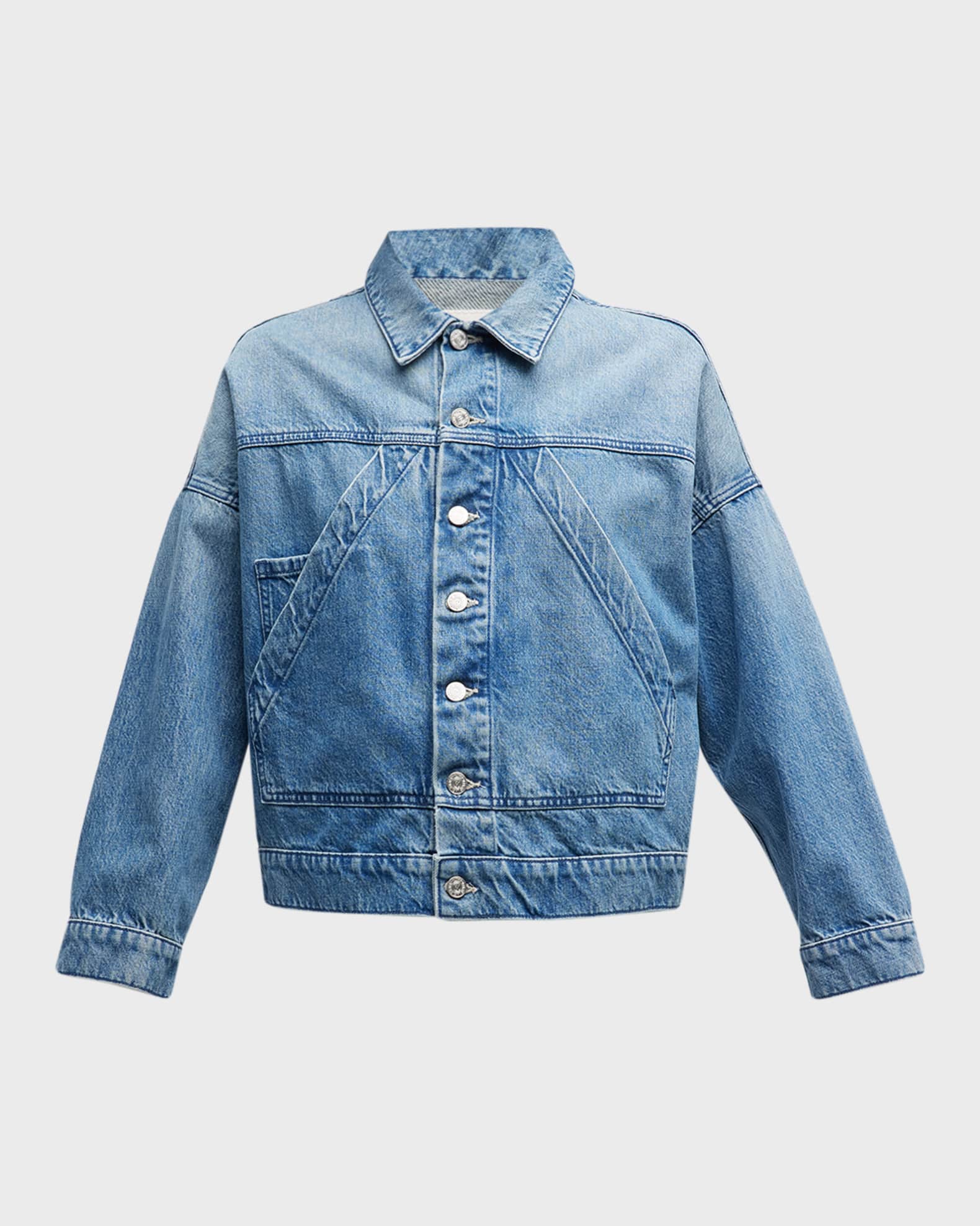 MOTHER The Triangle Drifter Denim Jacket | Neiman Marcus