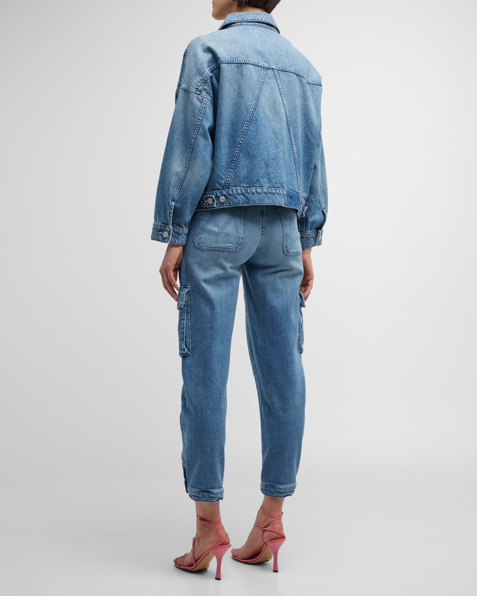 MOTHER The Triangle Drifter Denim Jacket | Neiman Marcus