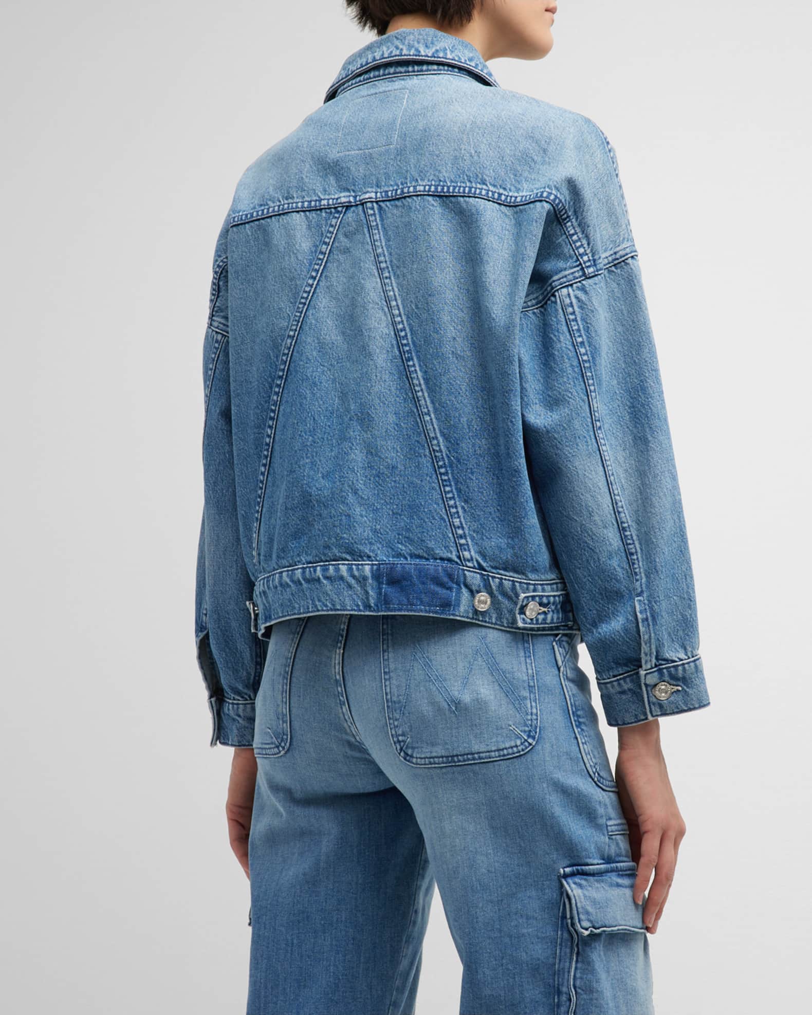 MOTHER The Triangle Drifter Denim Jacket | Neiman Marcus