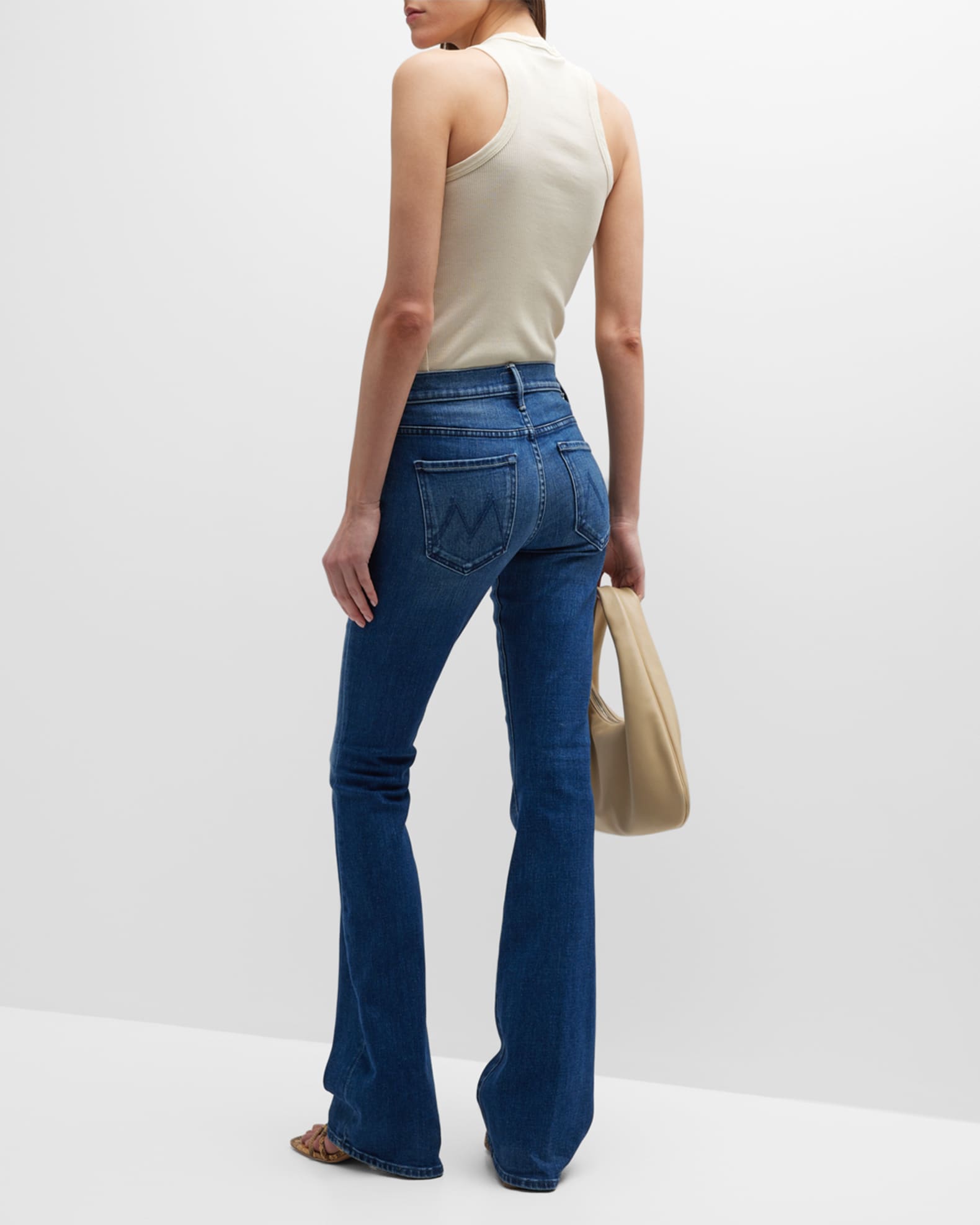 MOTHER The Down Low Weekender Heel Jeans | Neiman Marcus