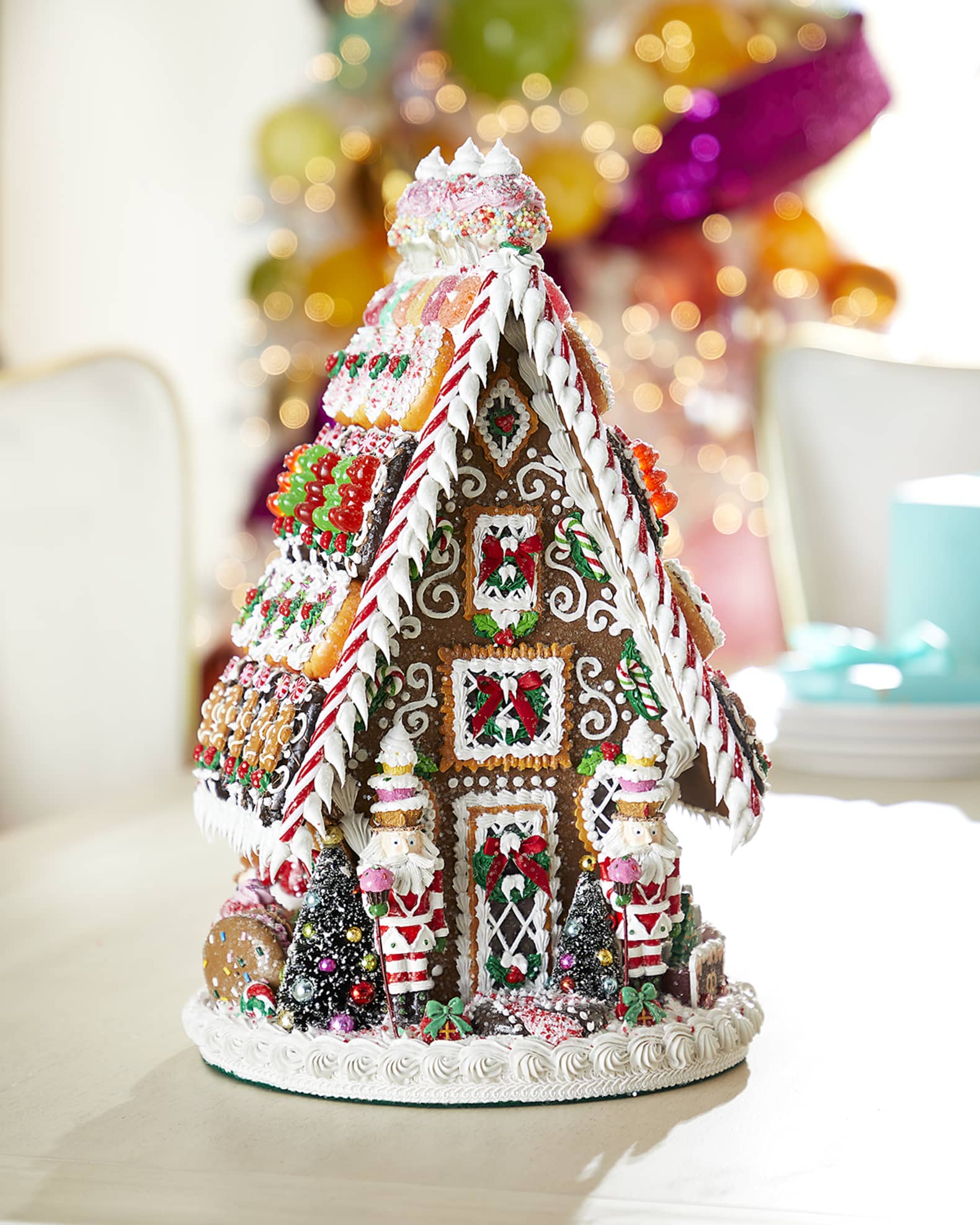 Sweet Savannah 16.5" Hansel and Gretel Medium Gingerbread Cottage | Neiman Marcus