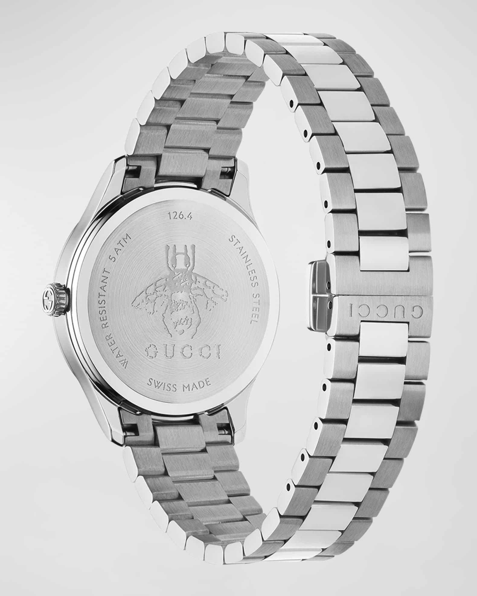 Gucci Signature Bee Automatic Bracelet Watch with Turquoise Dial ...