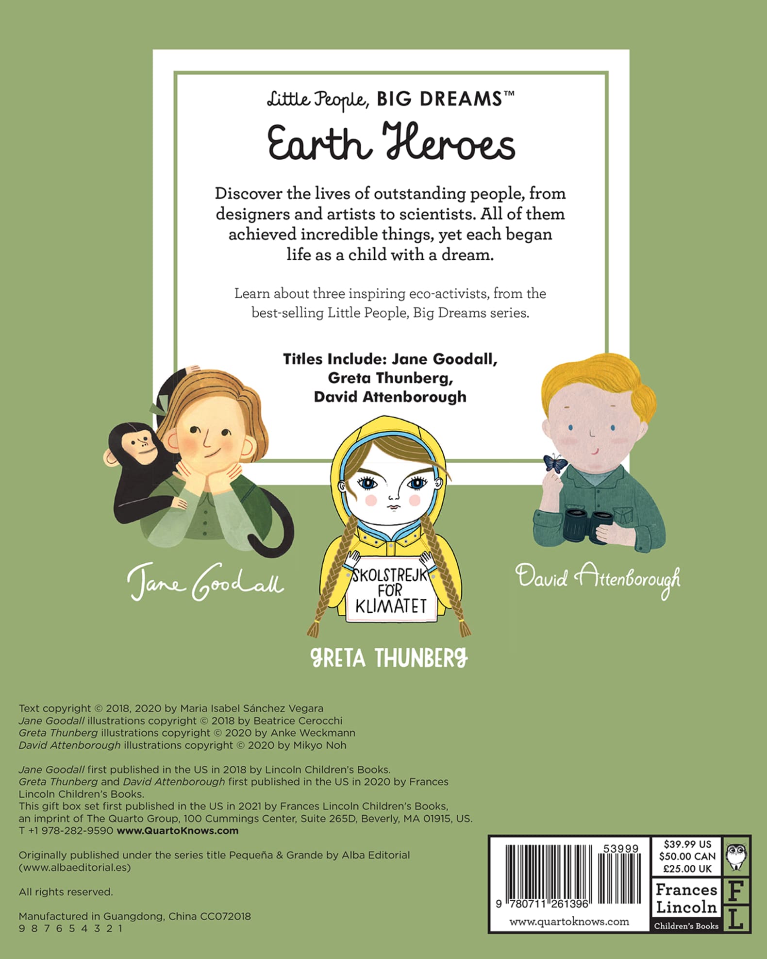 The Quarto Group Kid’s “Little People, Big Dreams: Earth Heroes” 3 ...