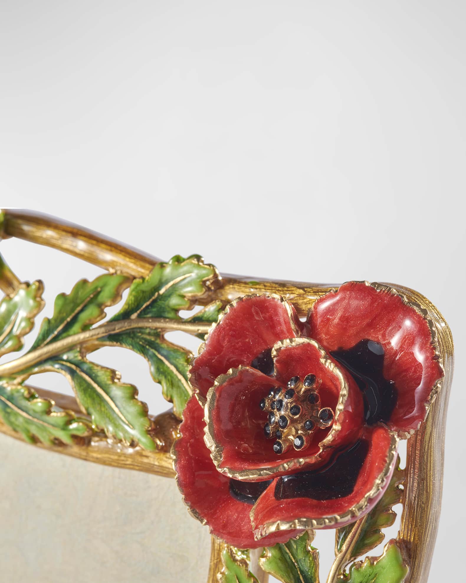 Jay Strongwater Poppy Picture Frame, 5" x 7" | Neiman Marcus