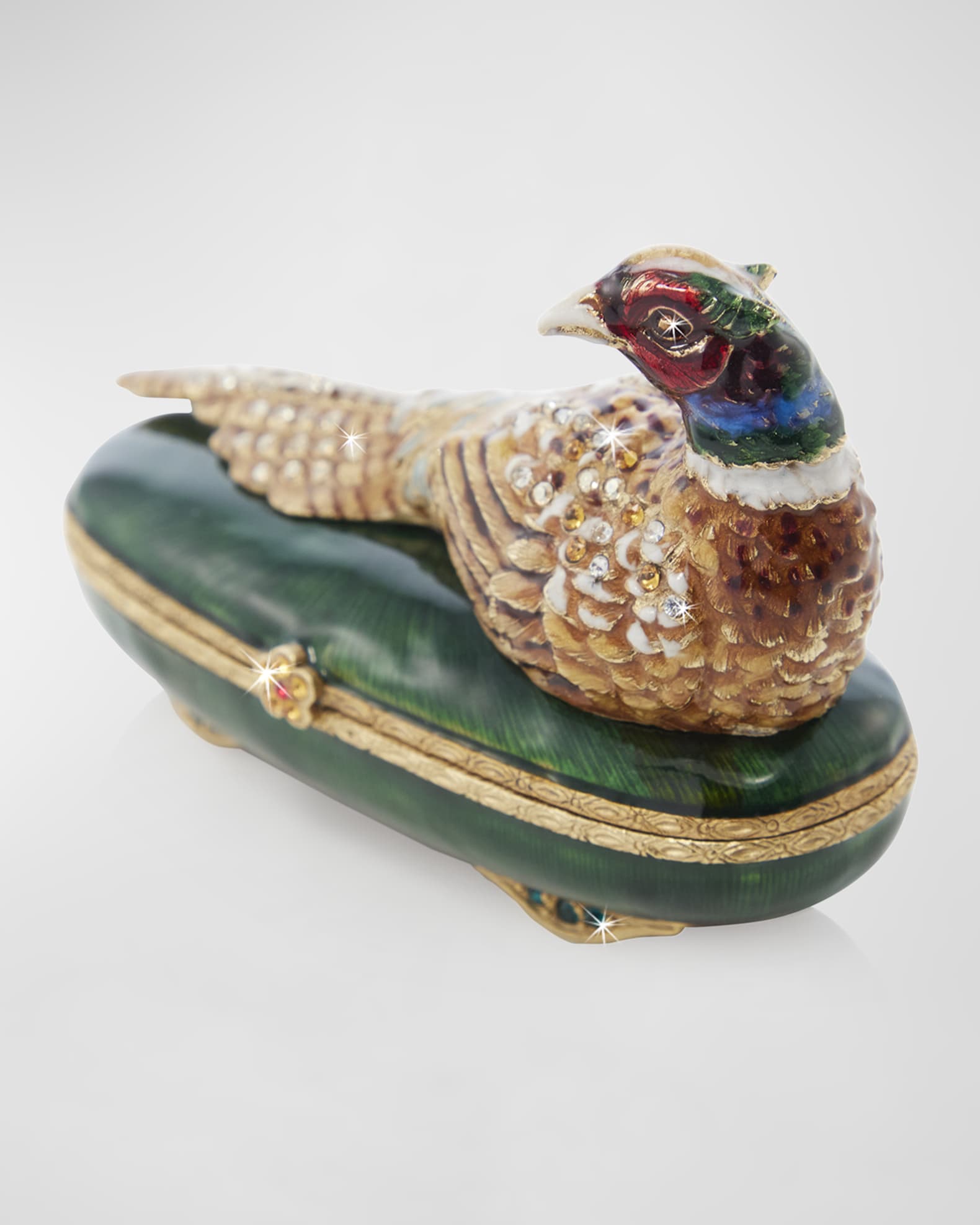 Jay Strongwater Pheasant Box | Neiman Marcus