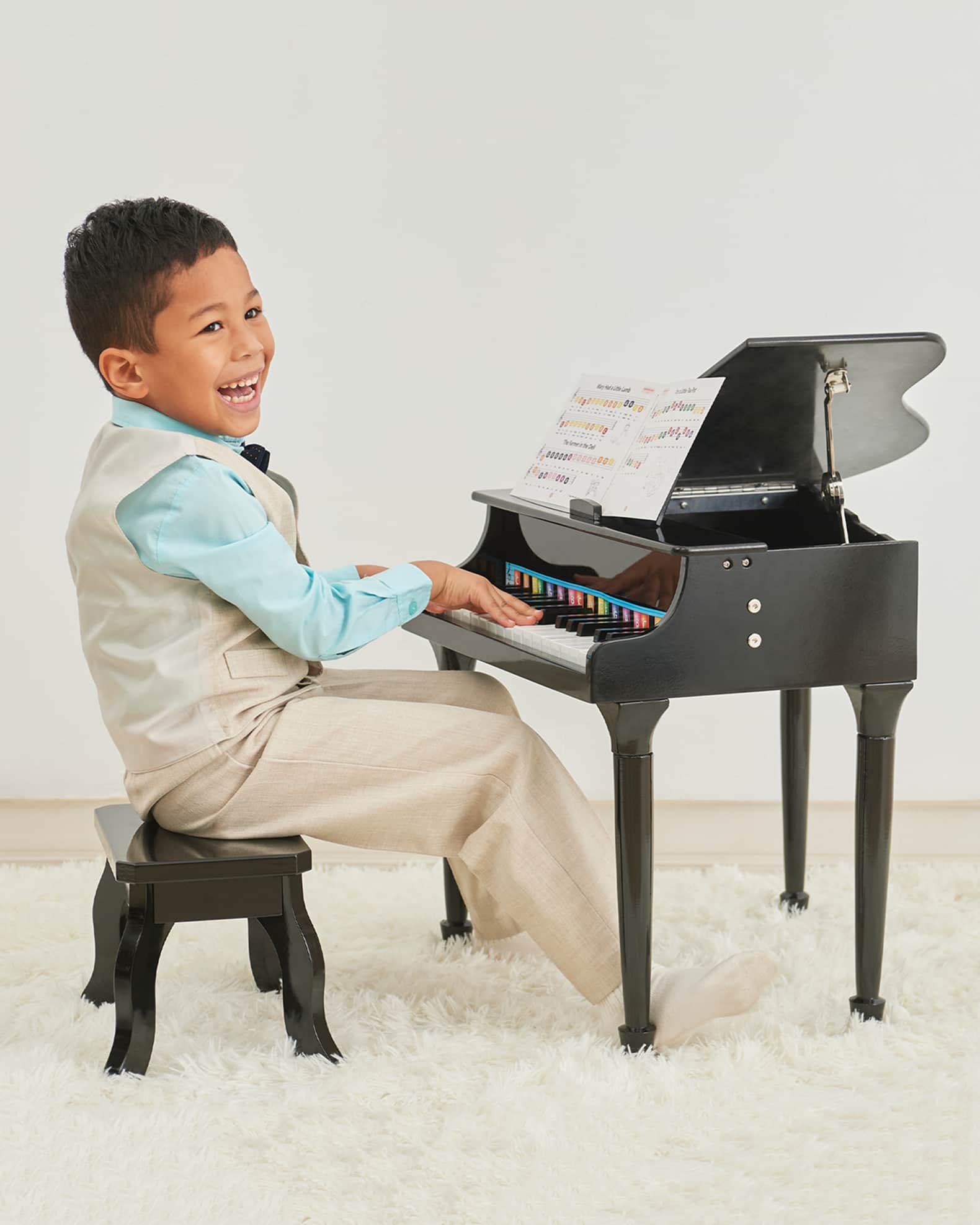 Neiman Marcus Kid's Black Baby Grand Piano | Neiman Marcus