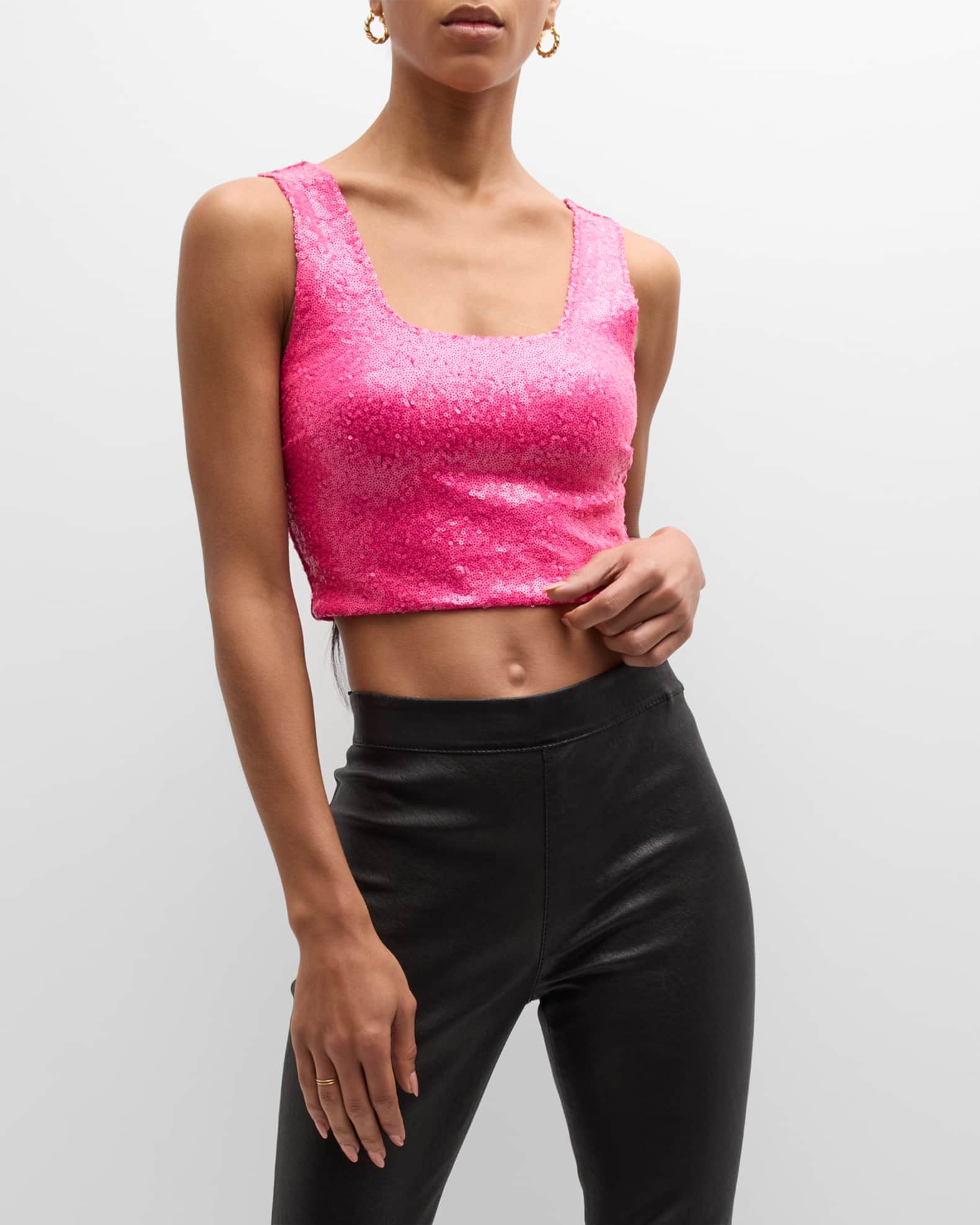 Commando Sequin Crop Top | Neiman Marcus