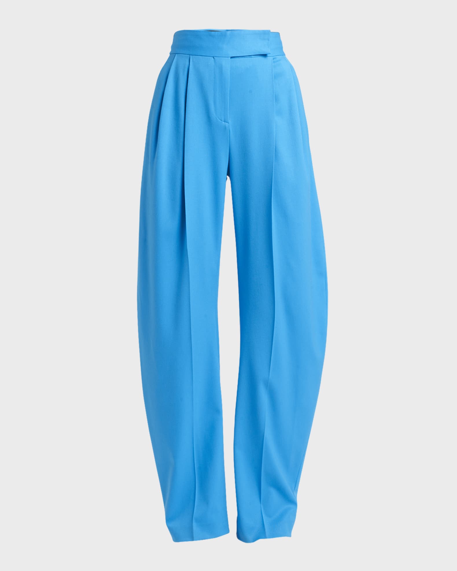 The Attico Gary Pleated Long Wool Pants | Neiman Marcus