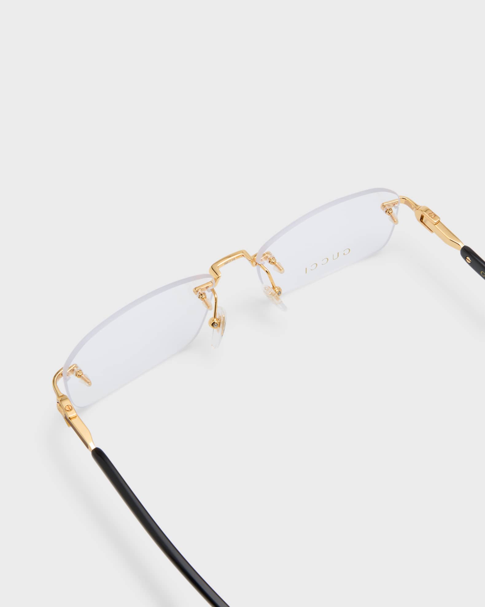 Gucci Men's Rectangle Optical Glasses | Neiman Marcus