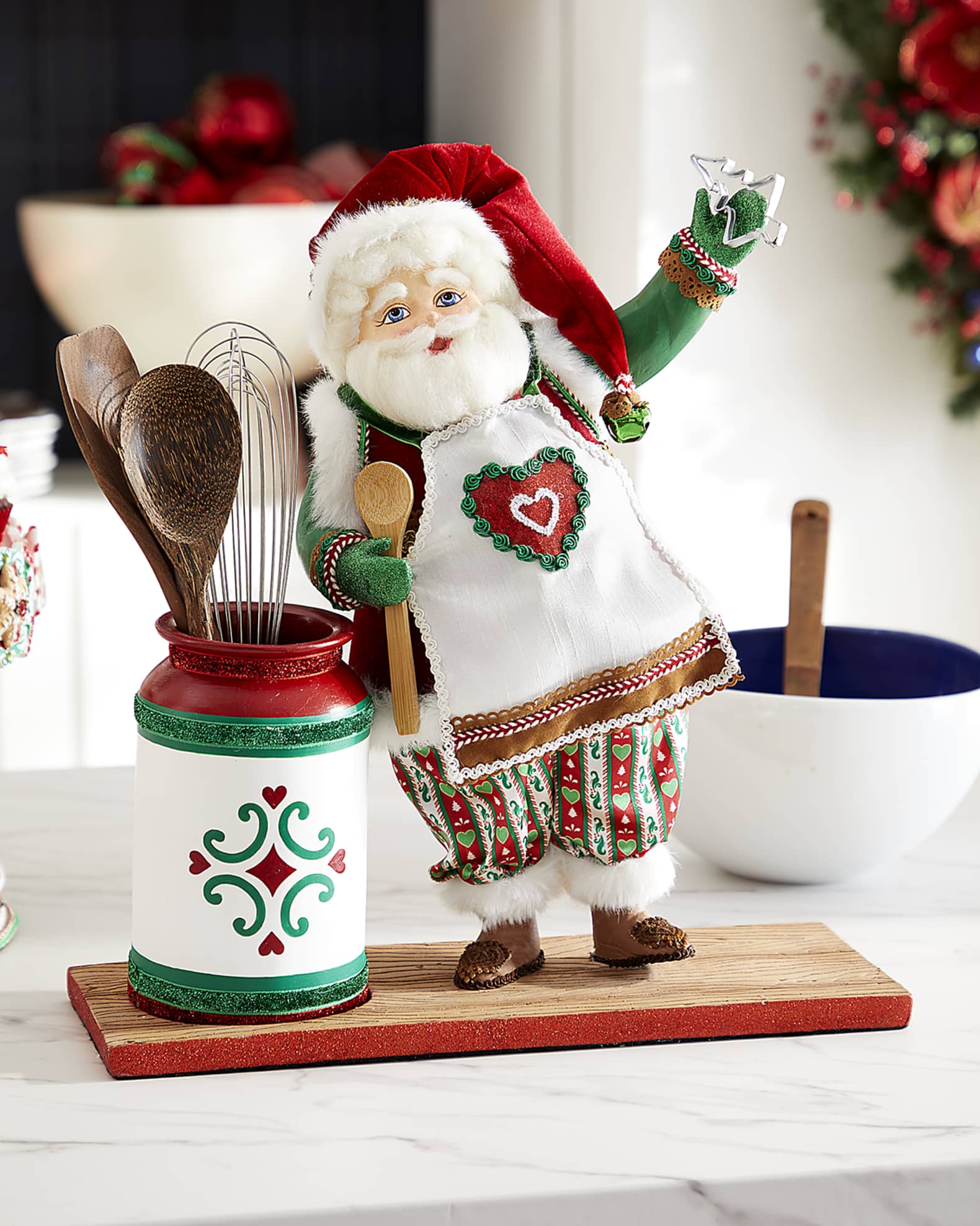 Katherine's Collection Santa with Utensil Canister | Neiman Marcus