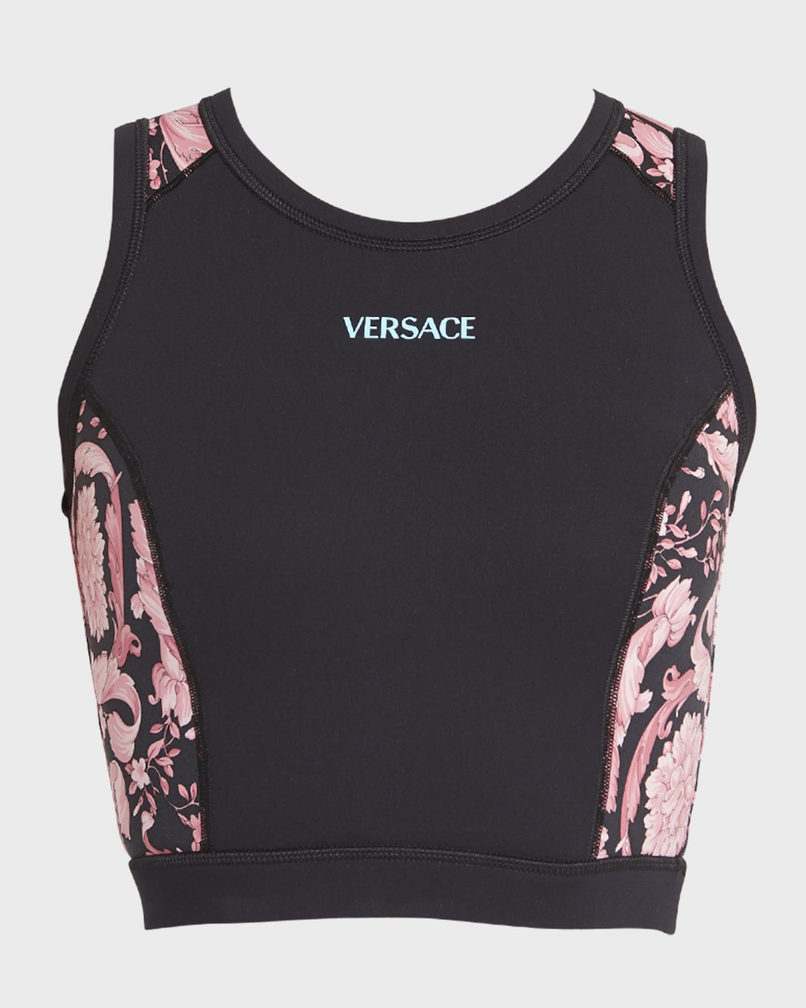 Versace Barocco Gym Sports Bra | Neiman Marcus