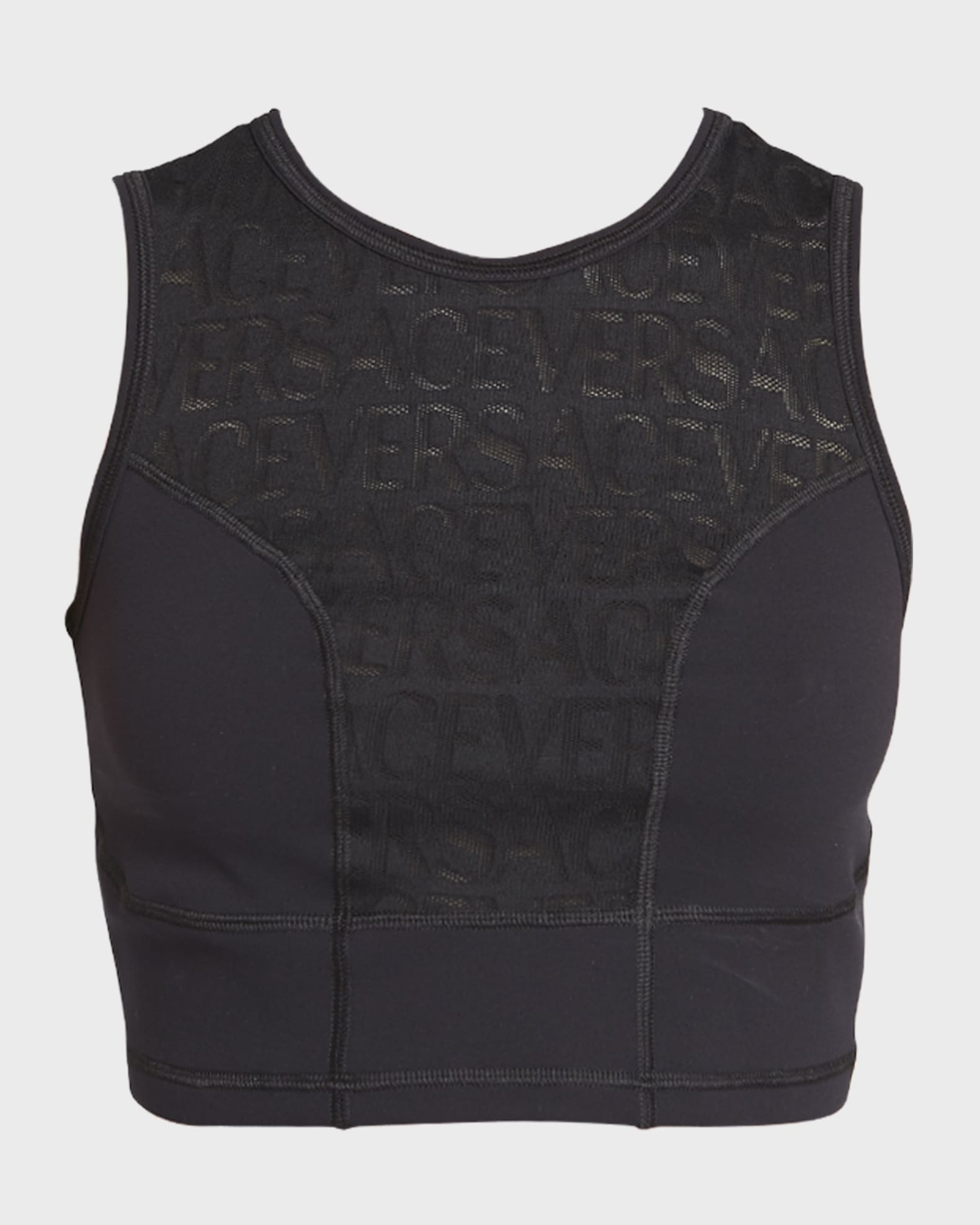 Versace Versace Allover Mesh Panel Tank Top | Neiman Marcus