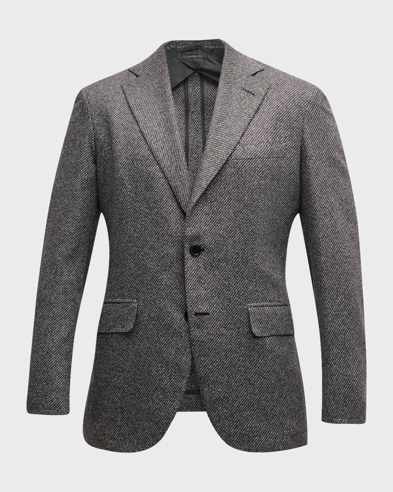 Brioni Men's Two-Tone Twill Blazer | Neiman Marcus