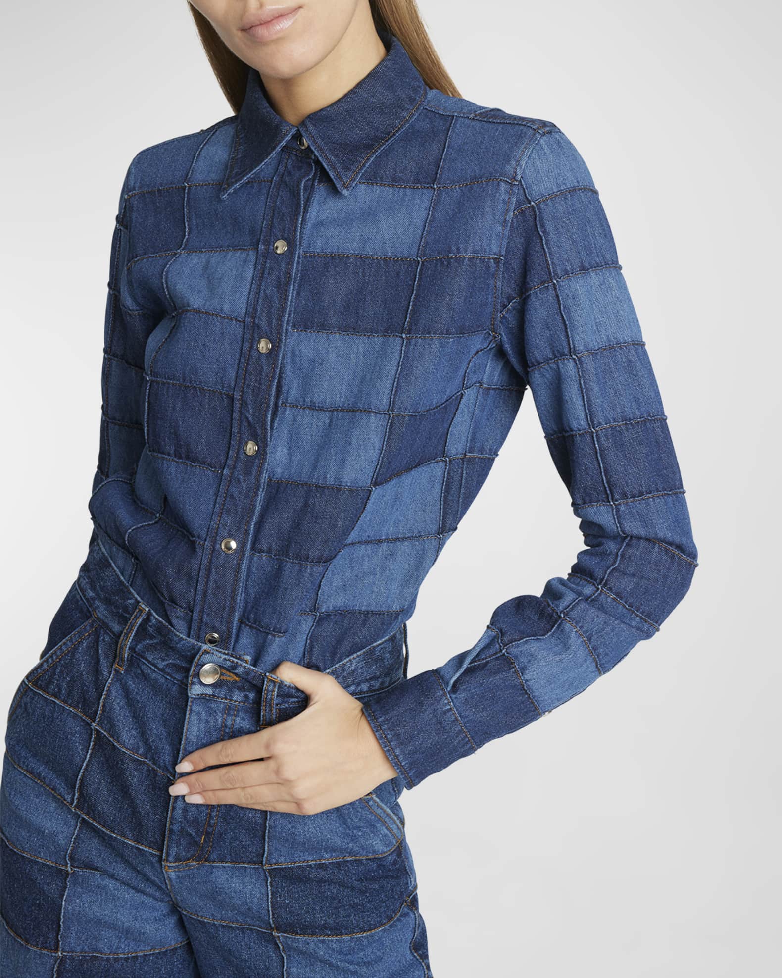 Denim Patchwork Collection | Neiman Marcus