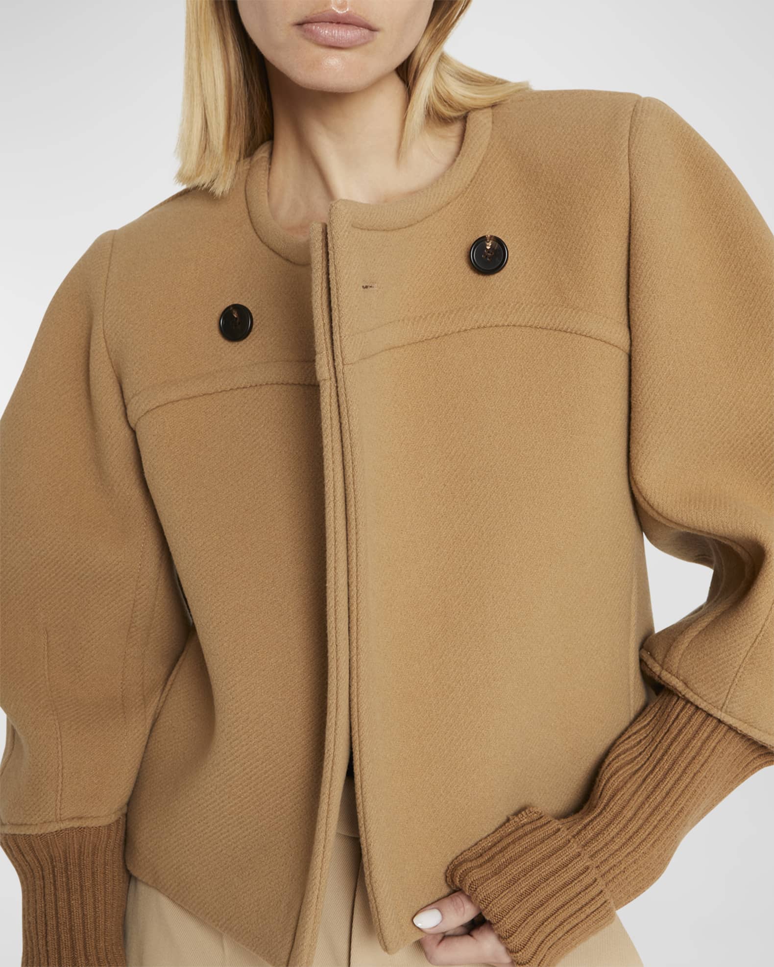 Chloe Iconic Soft Wool Short Jacket | Neiman Marcus