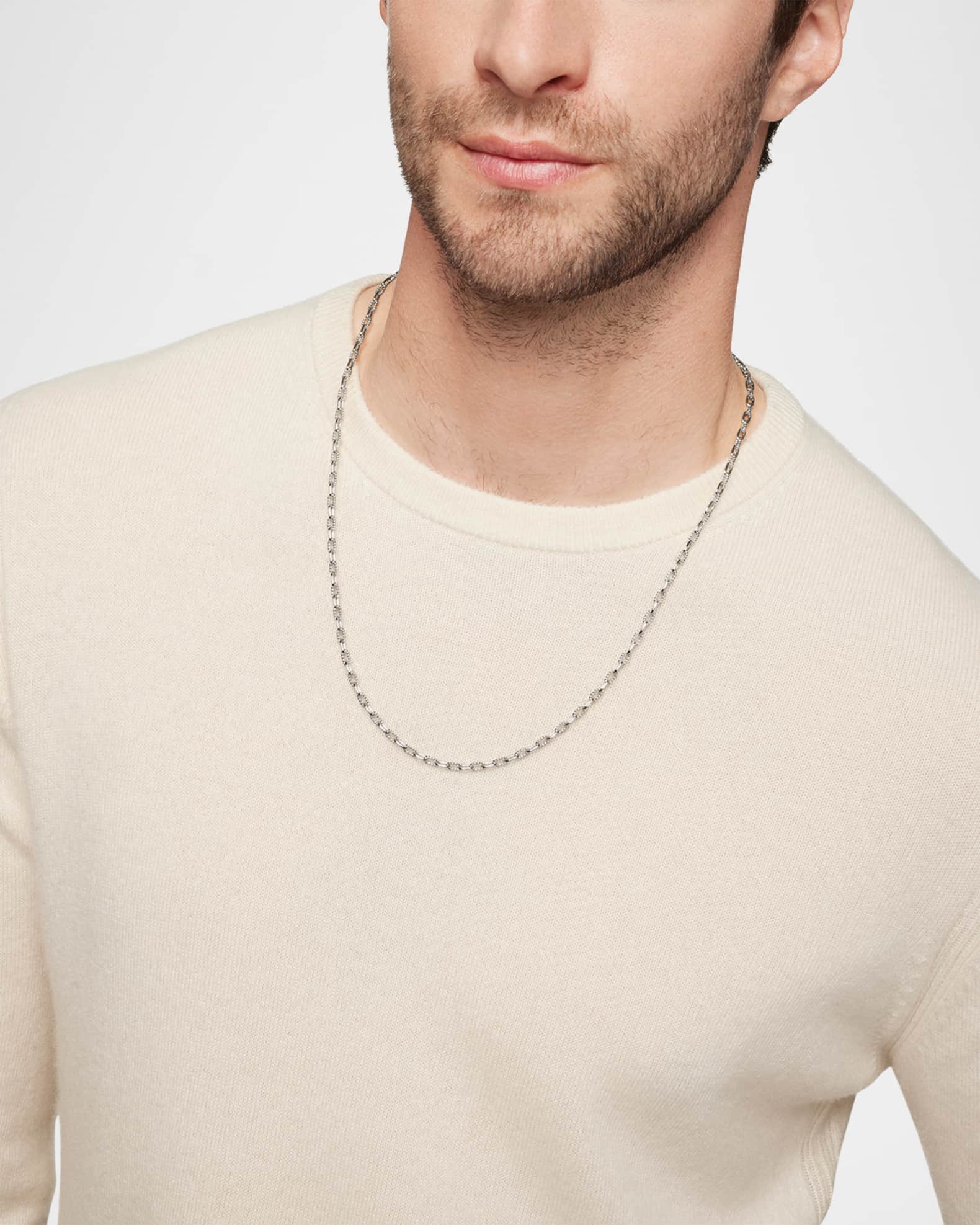 Men's DY Madison Chain Necklace in Silver | Neiman Marcus