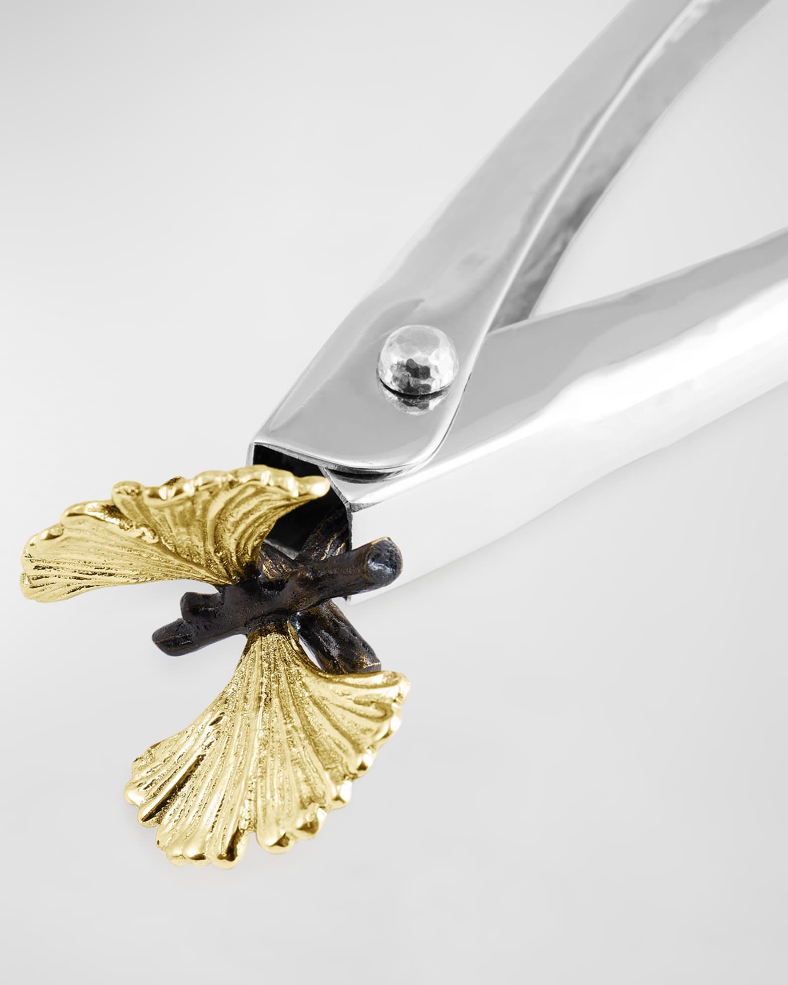 Michael Aram Butterfly Ginkgo Small Lock-Spring Tongs | Neiman Marcus