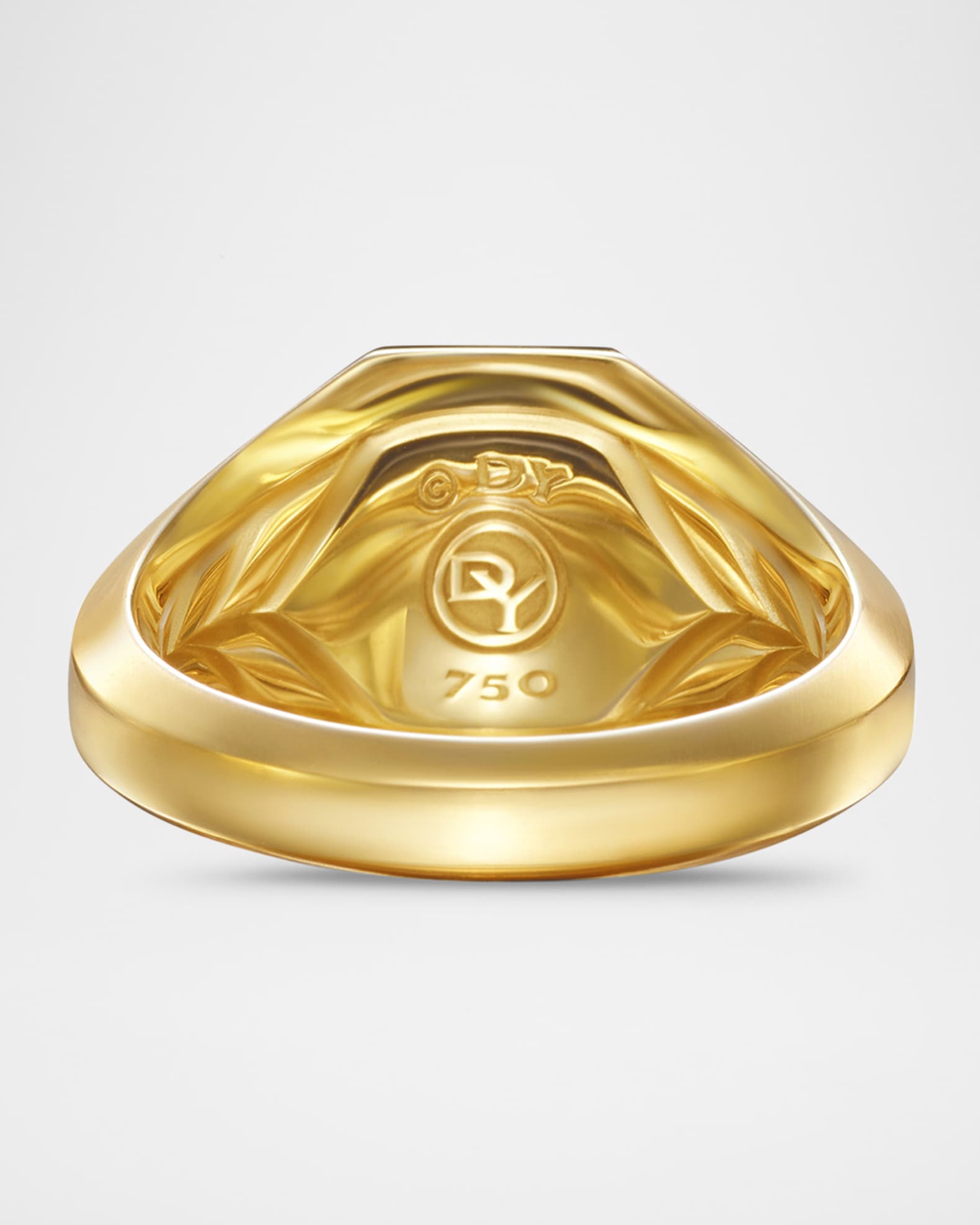 David Yurman Men's Streamline Signet Ring in 18K Gold with Gemstone ...