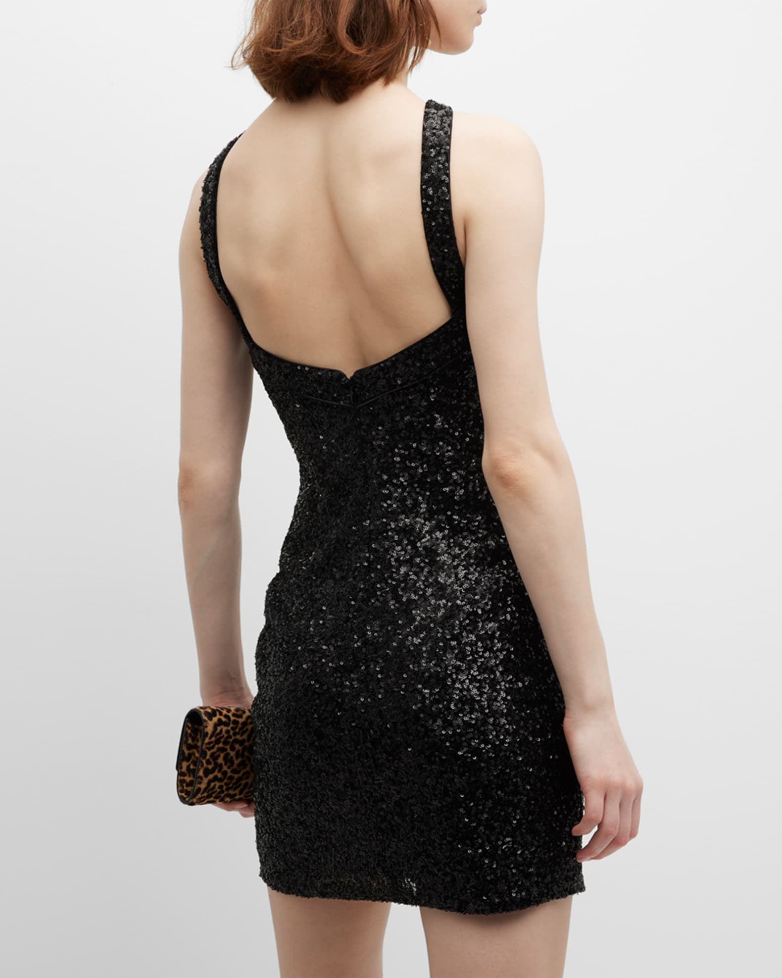 SHO Bodycon Sequin Halter Mini Dress | Neiman Marcus