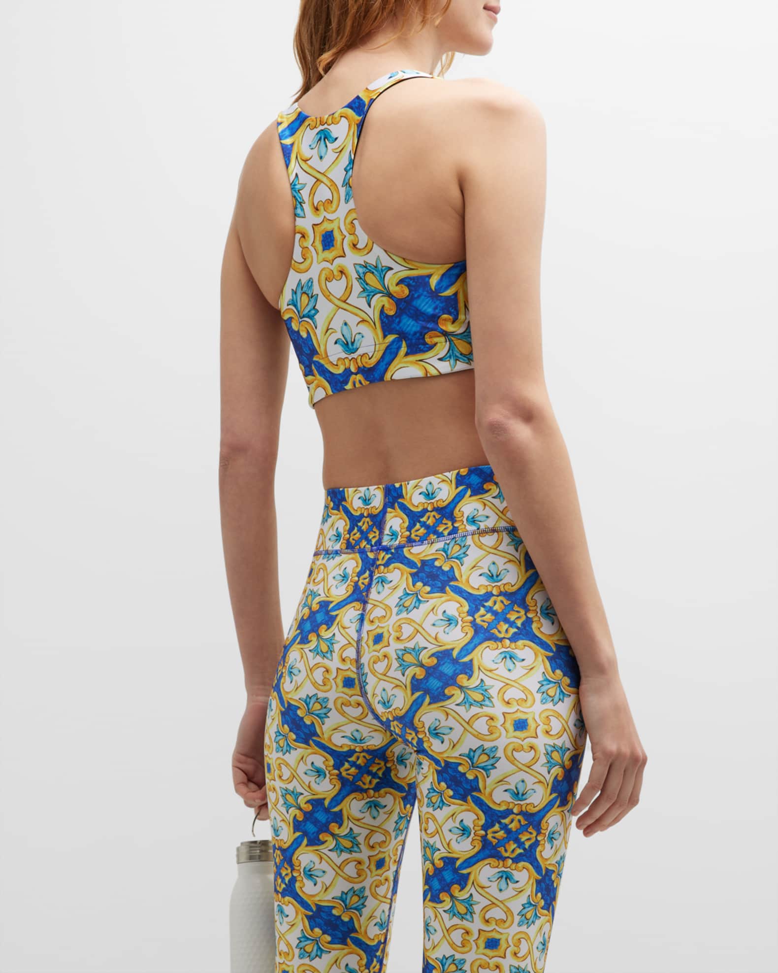 Terez Ceramic Tile Hi-Shine Sports Bra | Neiman Marcus